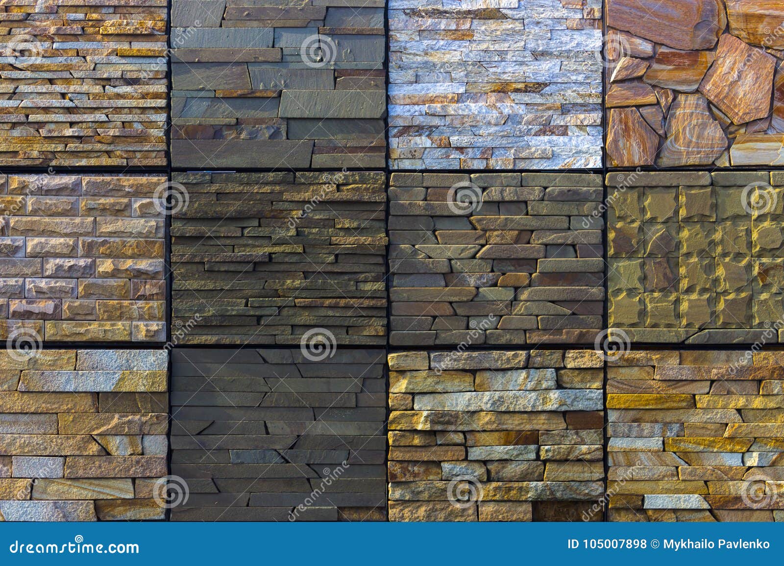 Various Decorative Tiles, and Natural Stone Samples Stock Photo - Image ...