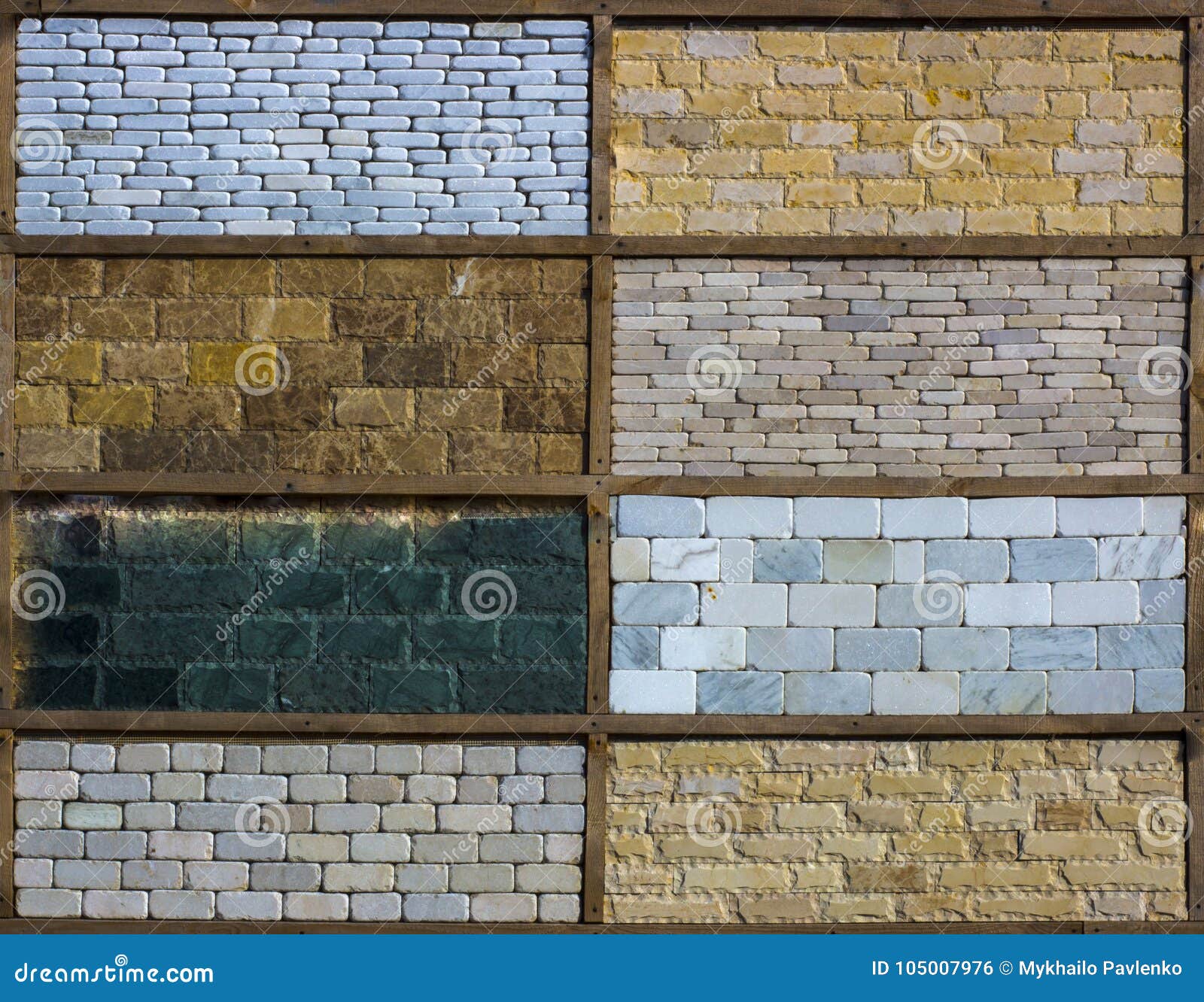 Various Decorative Tiles, and Natural Stone Samples Stock Photo - Image ...