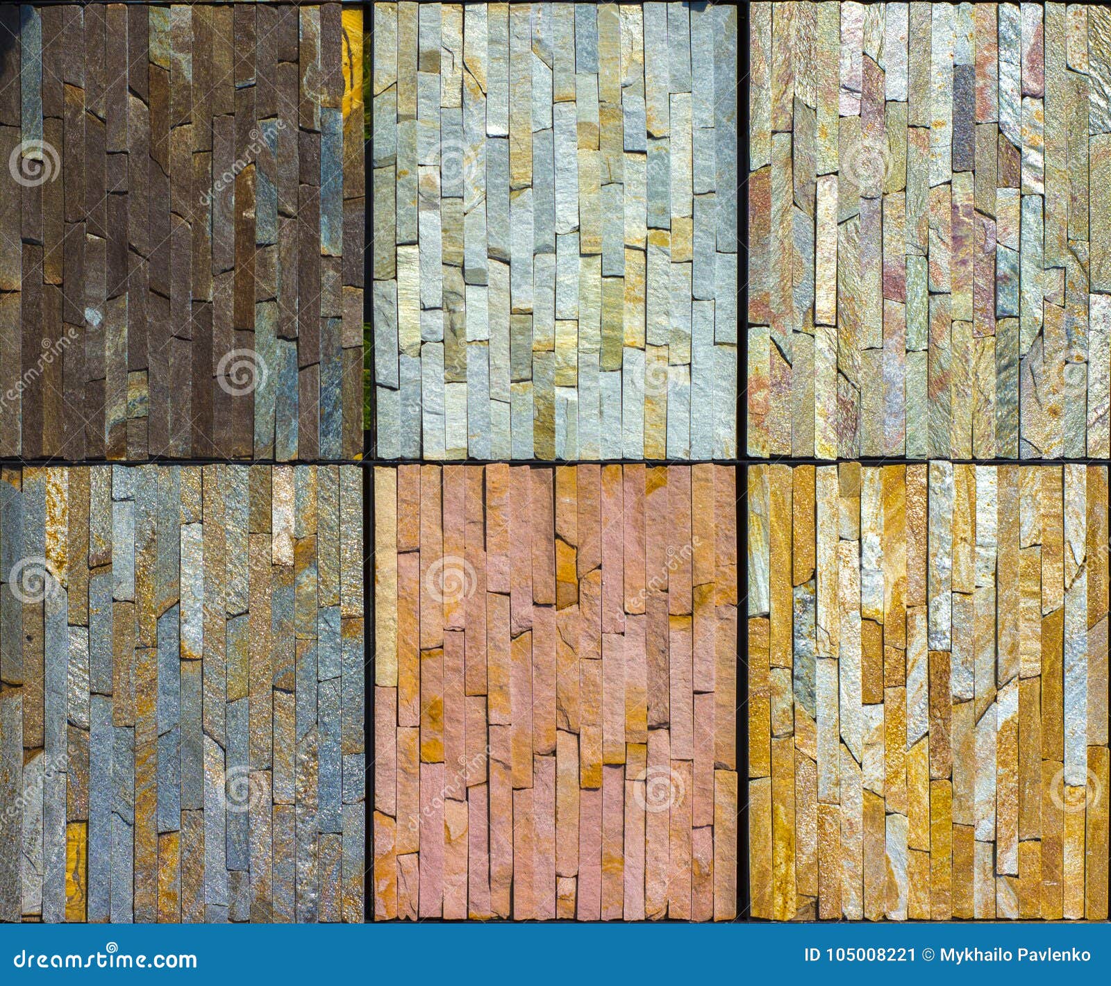 Various Decorative Tiles, and Natural Stone Samples Stock Image - Image ...