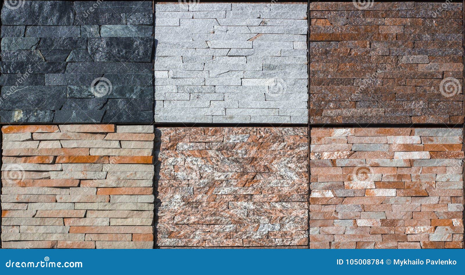Various Decorative Tiles, and Natural Stone Samples Stock Photo - Image ...
