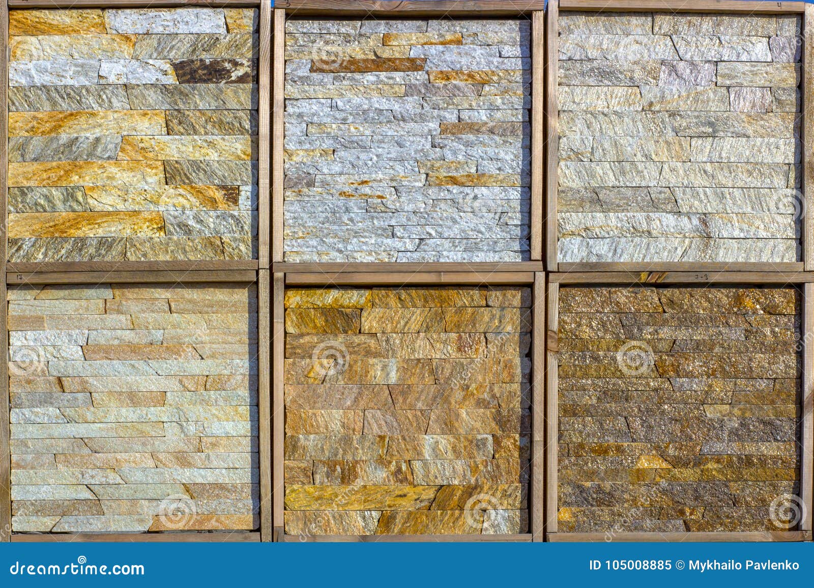 Various Decorative Tiles, and Natural Stone Samples Stock Image - Image ...