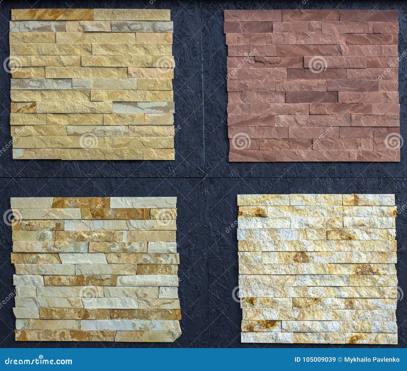 Various Decorative Tiles, and Natural Stone Samples Stock Image - Image ...