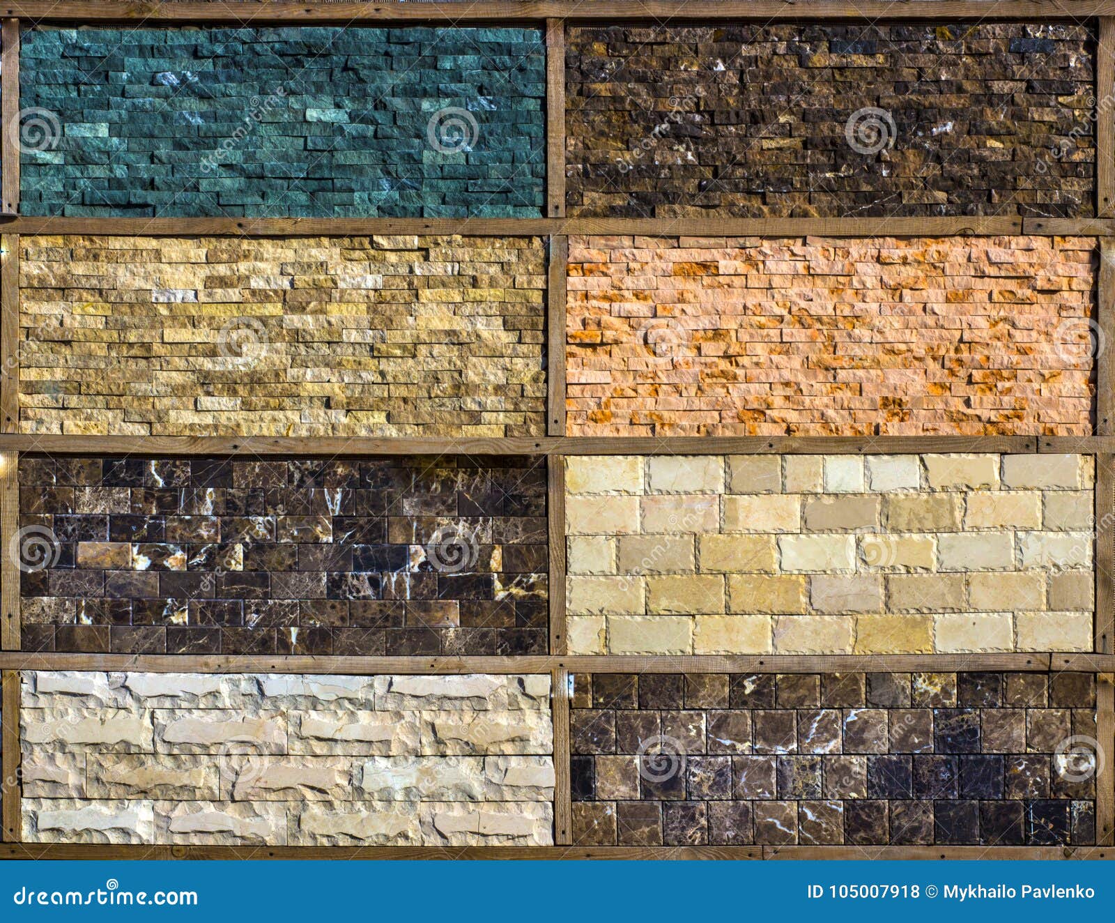 Various Decorative Tiles, and Natural Stone Samples Stock Photo - Image ...