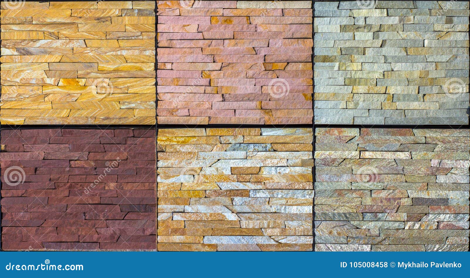 Various Decorative Tiles, and Natural Stone Samples Stock Photo - Image ...