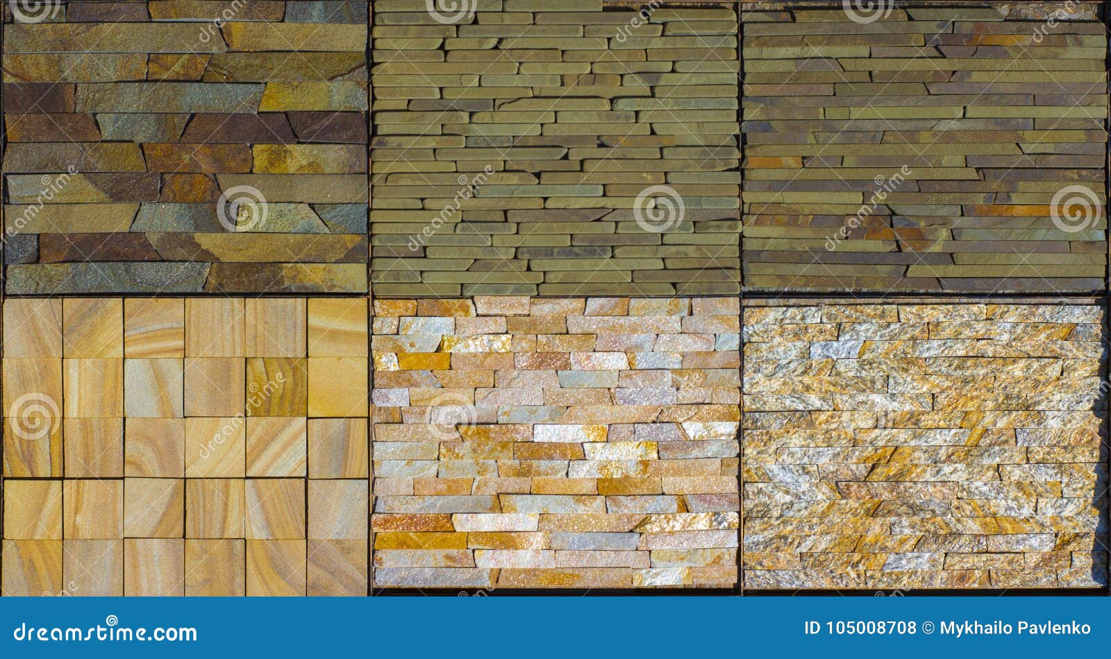 Various Decorative Tiles, and Natural Stone Samples Stock Photo - Image ...