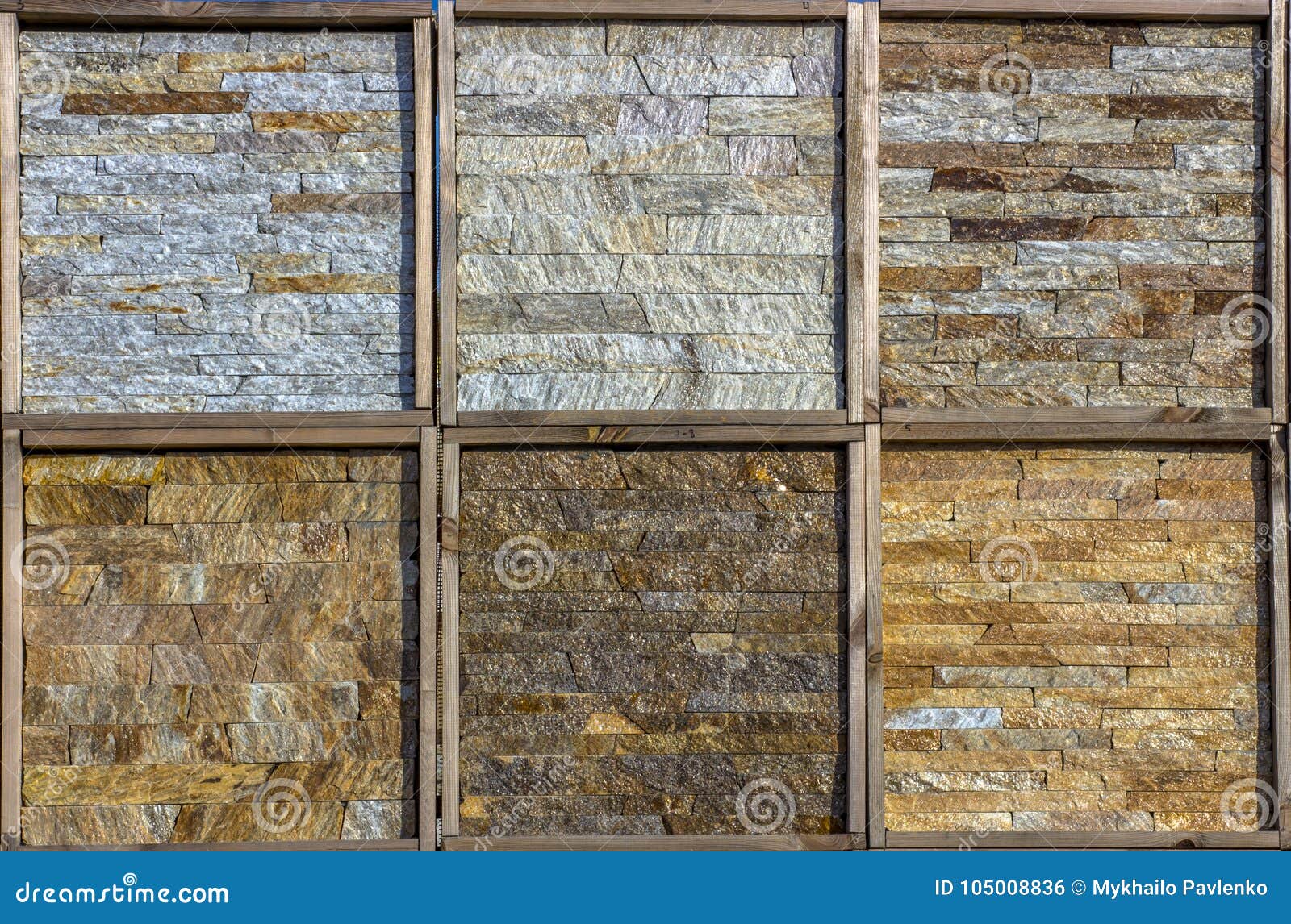 Various Decorative Tiles, and Natural Stone Samples Stock Photo - Image ...