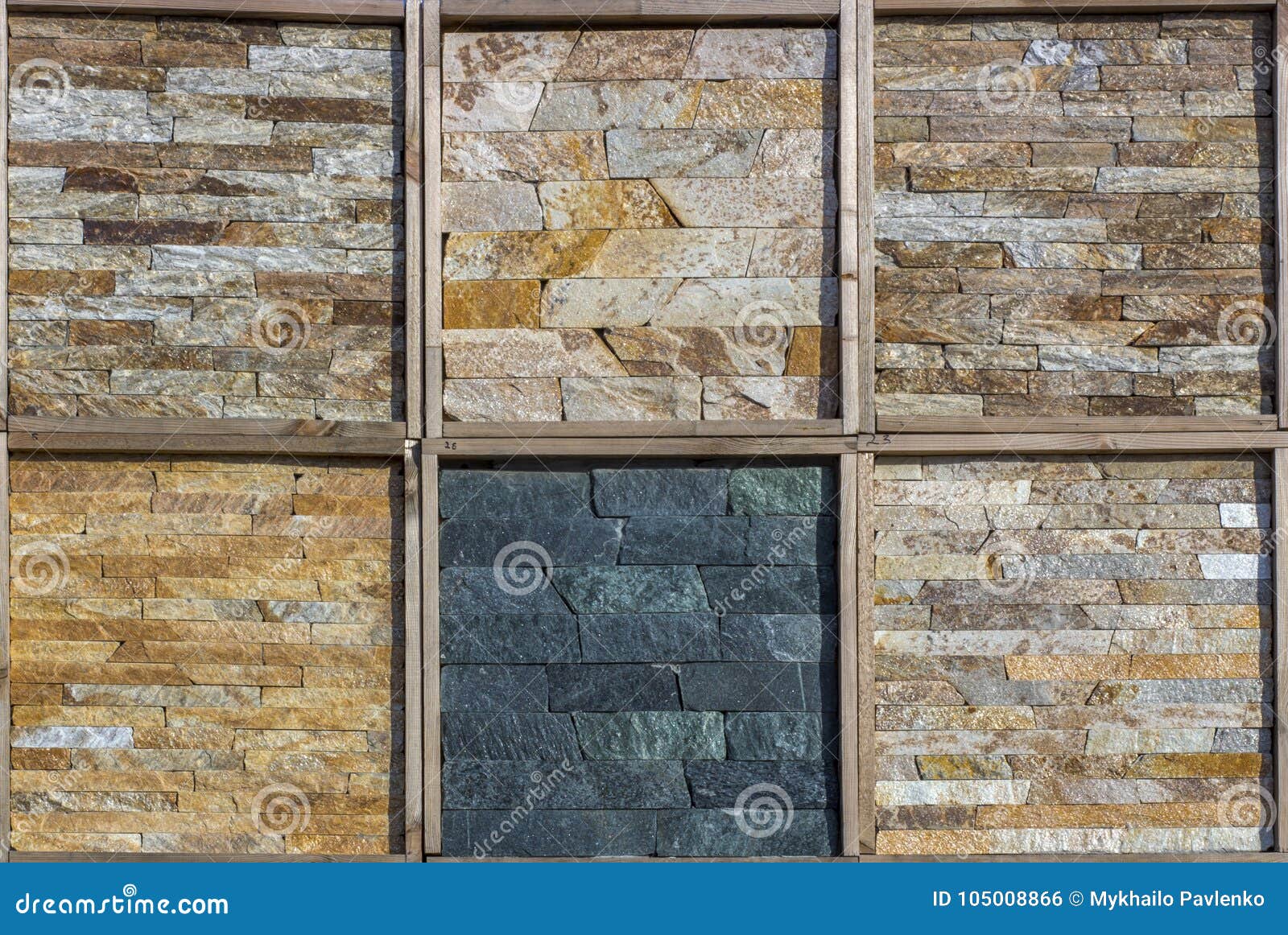 Various Decorative Tiles, and Natural Stone Samples Stock Photo - Image ...
