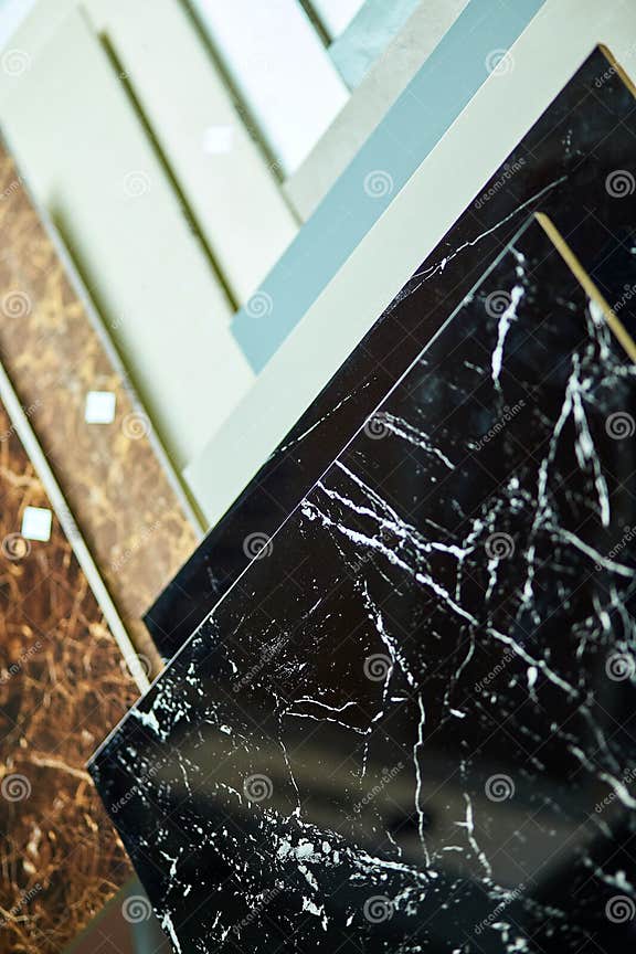 Various Decorative Tiles Samples. Colorful Samples of a Stone Tile in ...