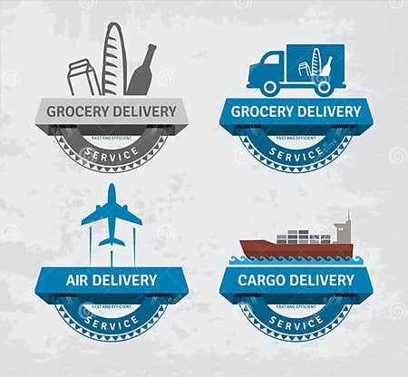 Various delivery labels stock vector. Illustration of circle - 39806604