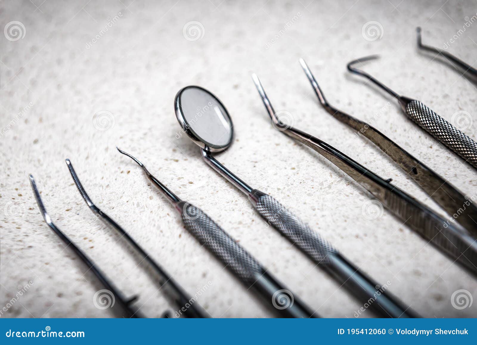 Various dental instruments stock photo. Image of health - 195412060