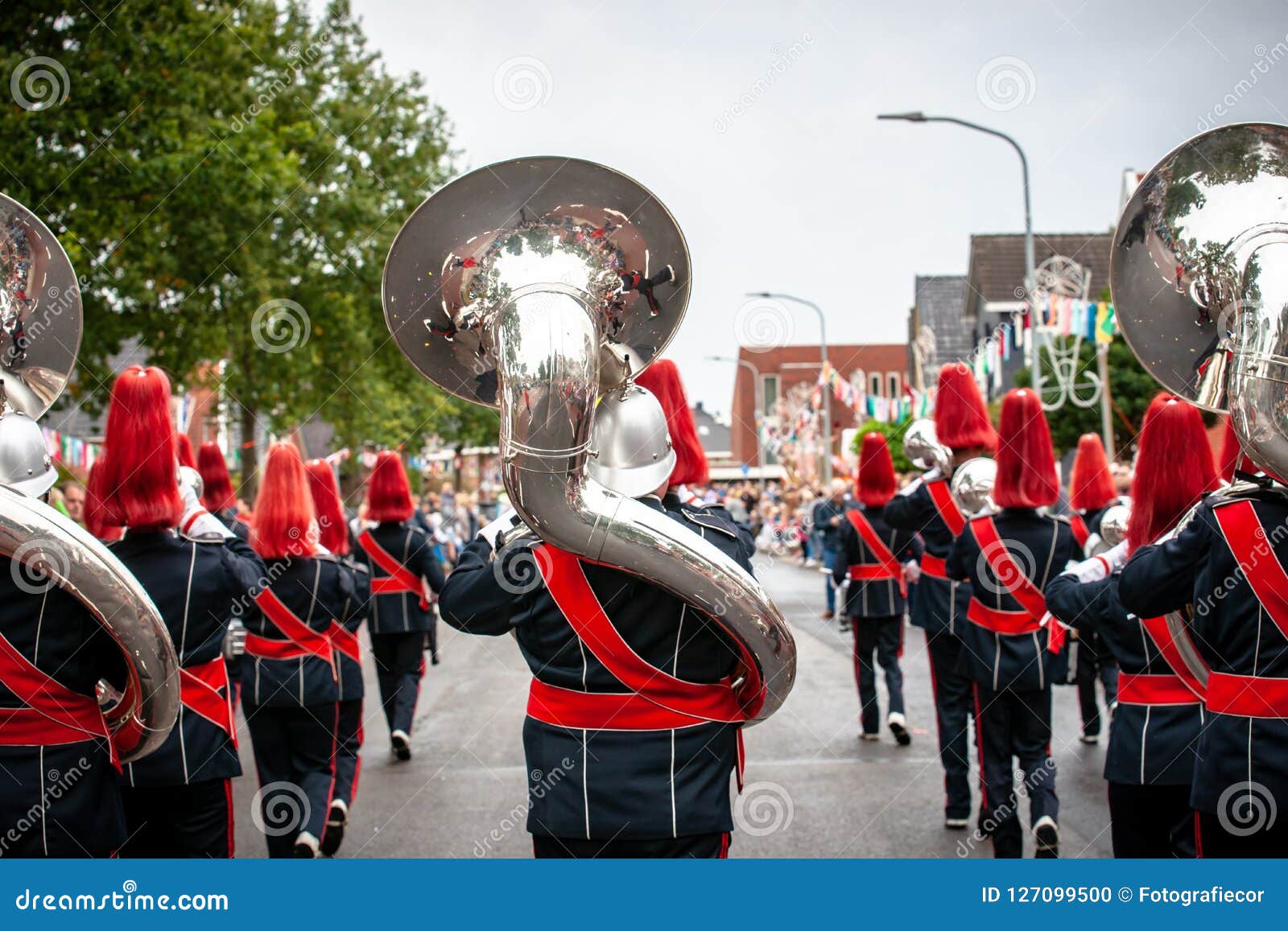 Details from a Show and Marchingband or Fanfare and Drumband Wit ...