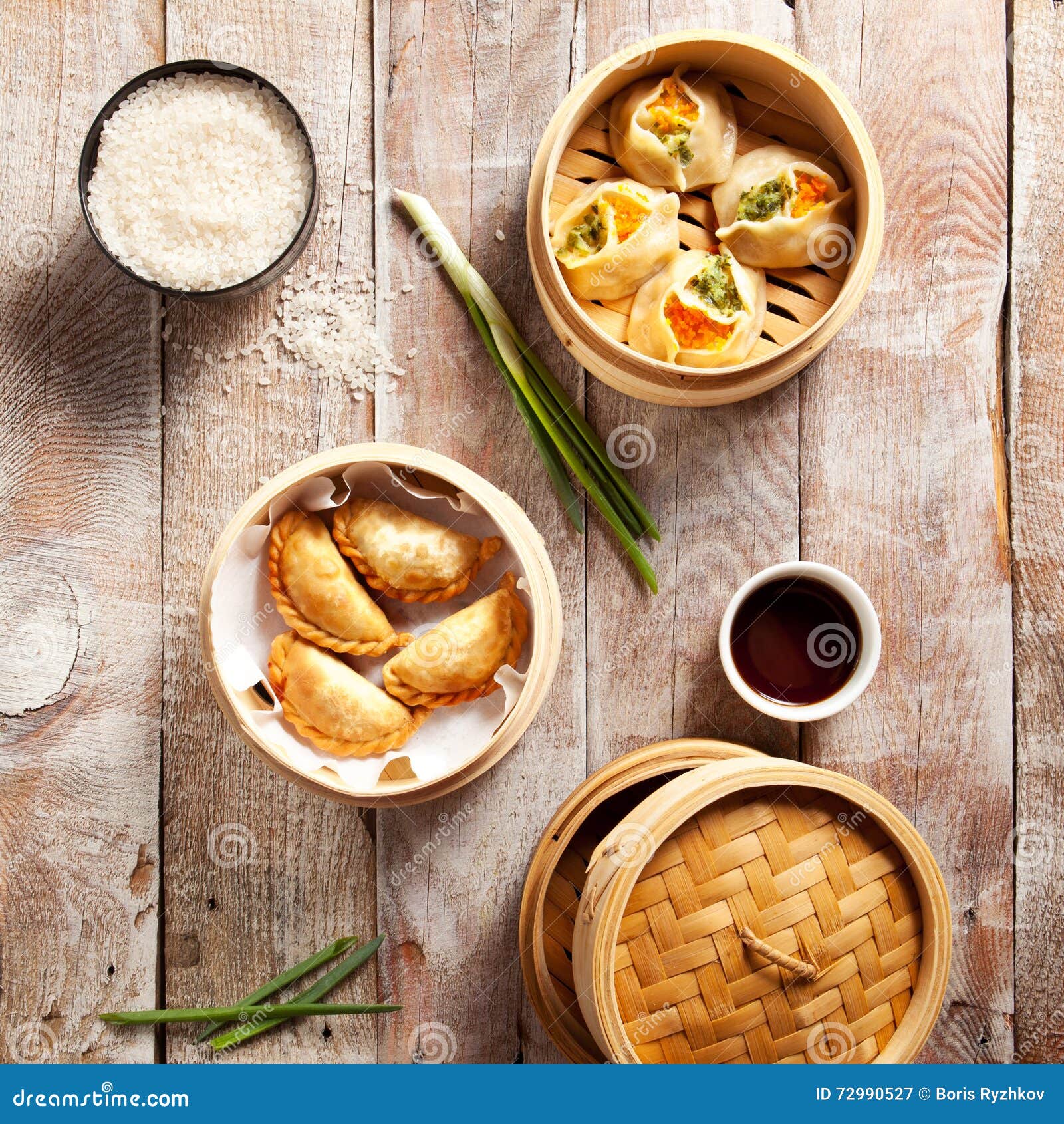 Various Dim Sum stock image. Image of cook, board, material - 72990527