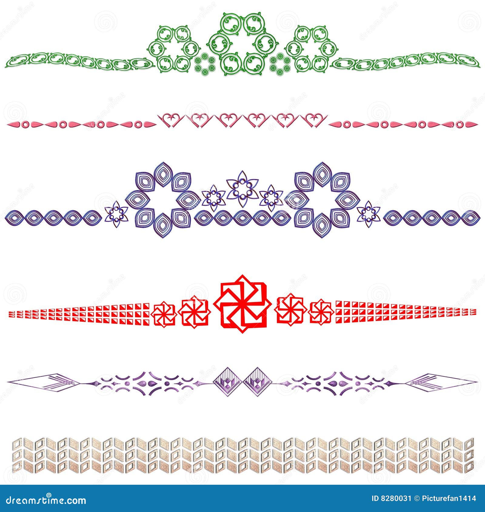 Various Dividers stock illustration. Illustration of color - 8280031