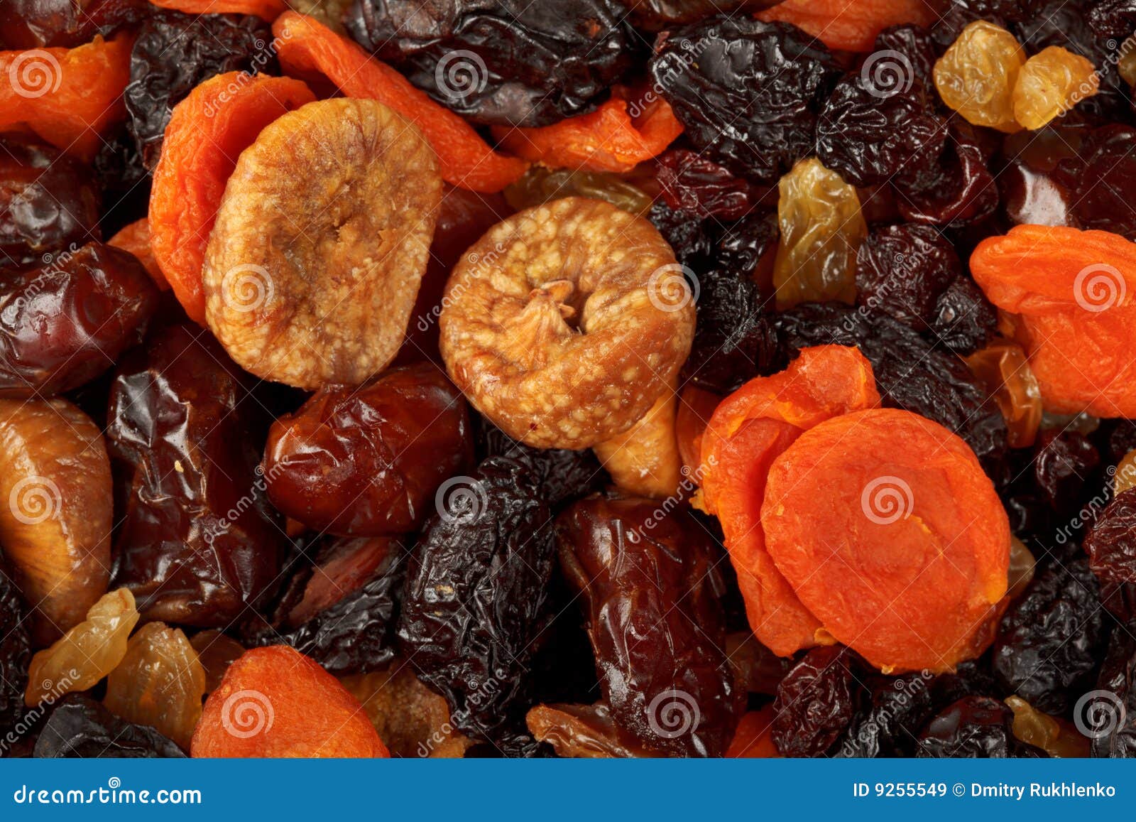 Various Dried Fruits Close-up Stock Image - Image of sweet, dried: 9255549