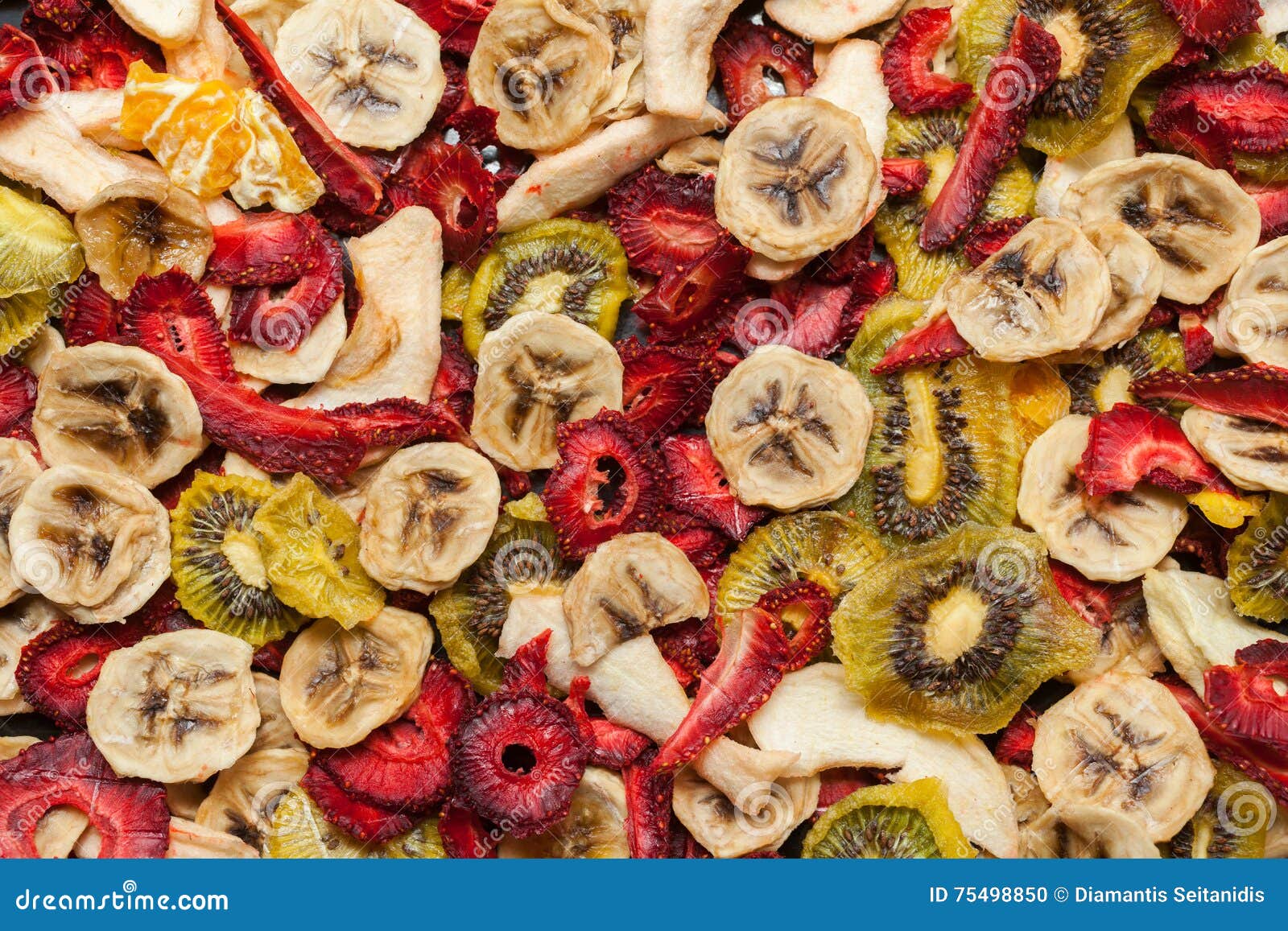 Various dried fruits stock photo. Image of food, fruit - 75498850
