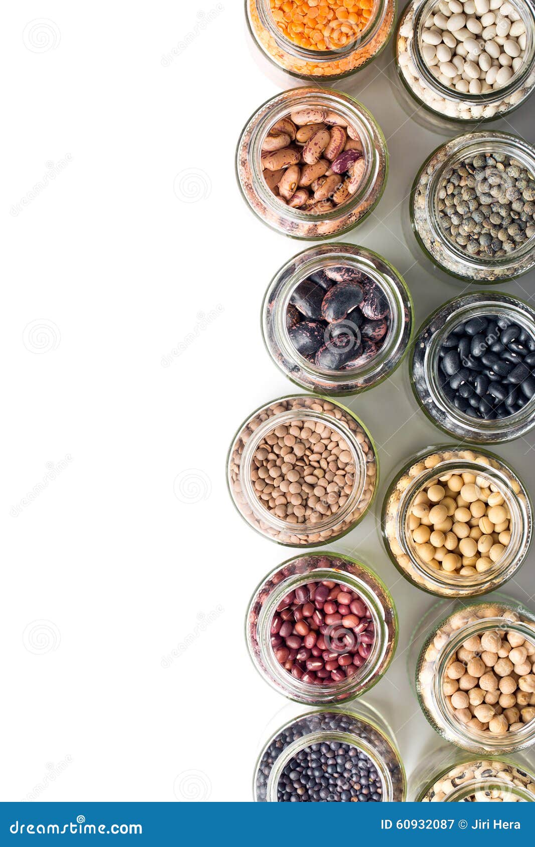 Various Dried Legumes in Jars Stock Image - Image of bowl, brown: 60932087