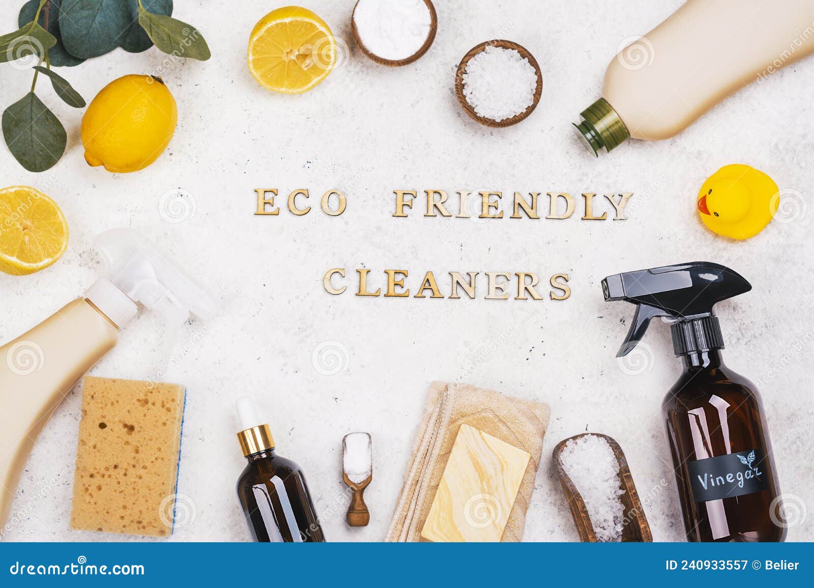 Various eco cleaners stock image. Image of zero, bottle - 240933557
