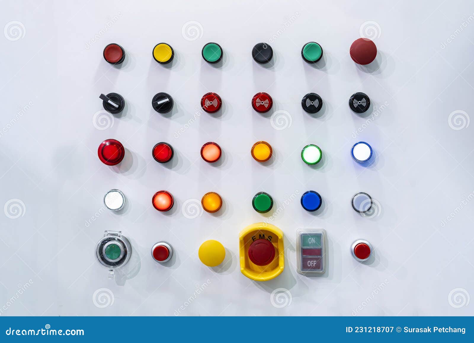 Various Electric Power Control Push Button Switch and Status Lamp ...