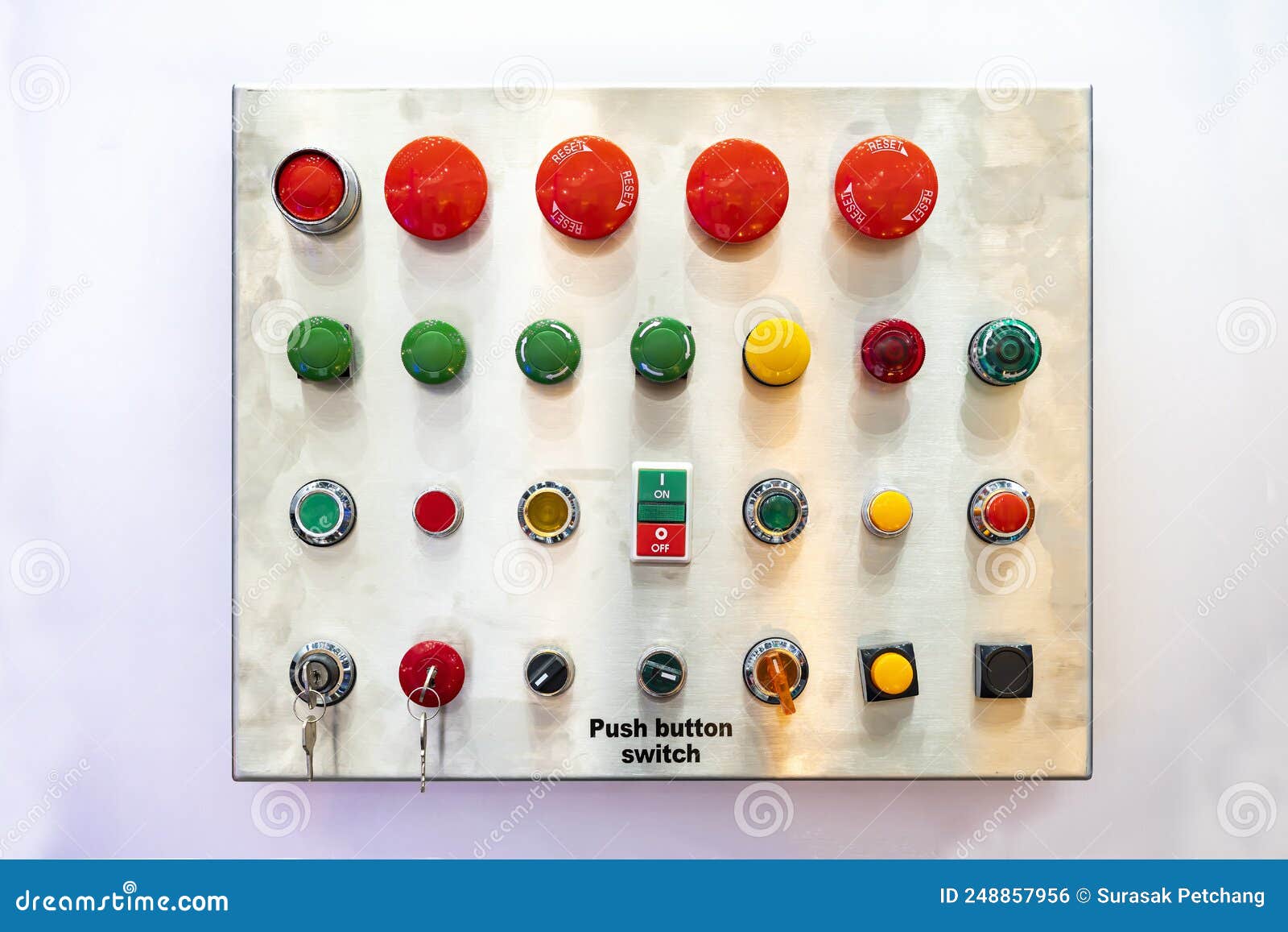 Various Electric Power Control Push Button Switch and Status Lamp ...