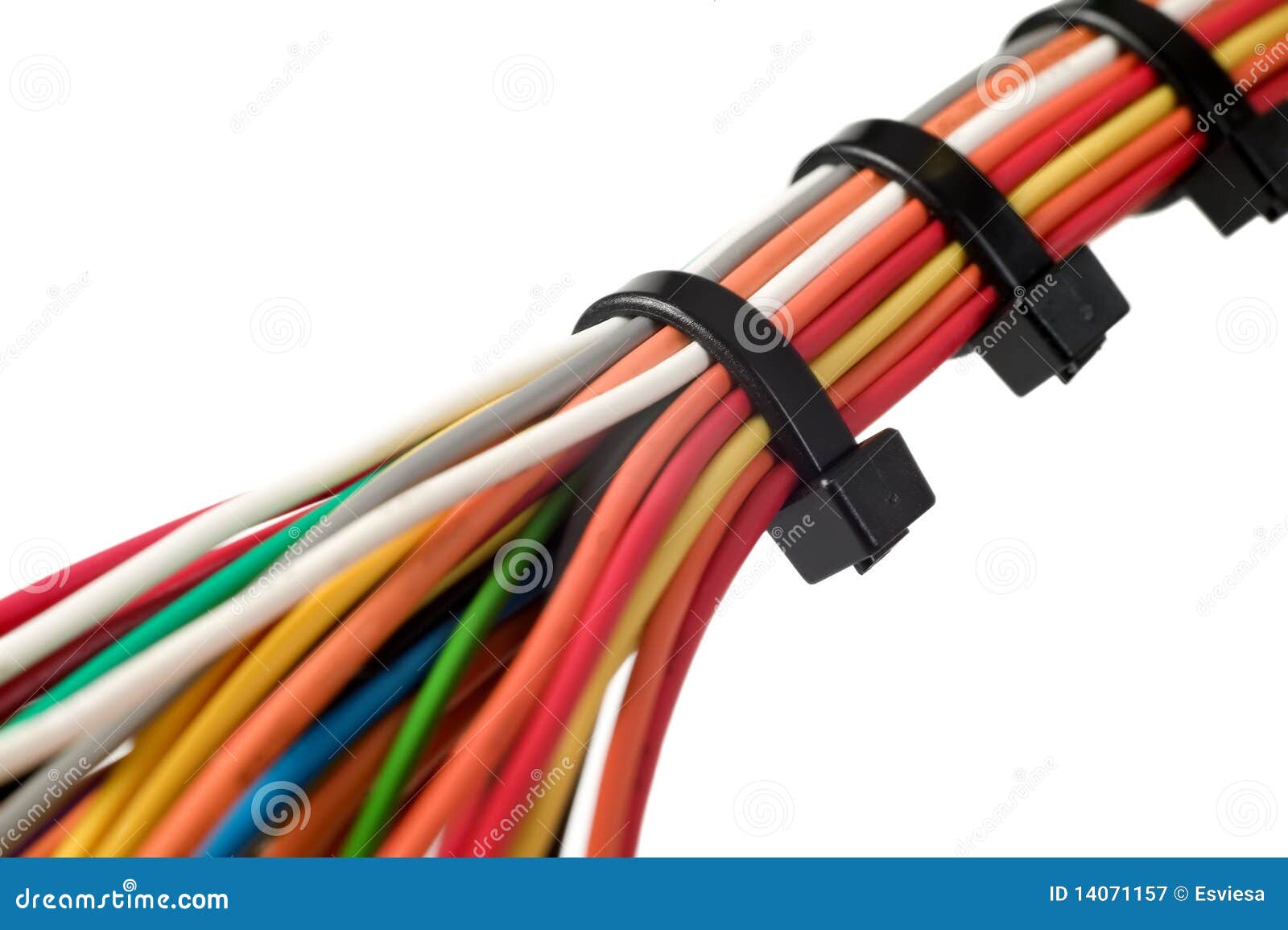 Various electric wires stock image. Image of computer - 14071157