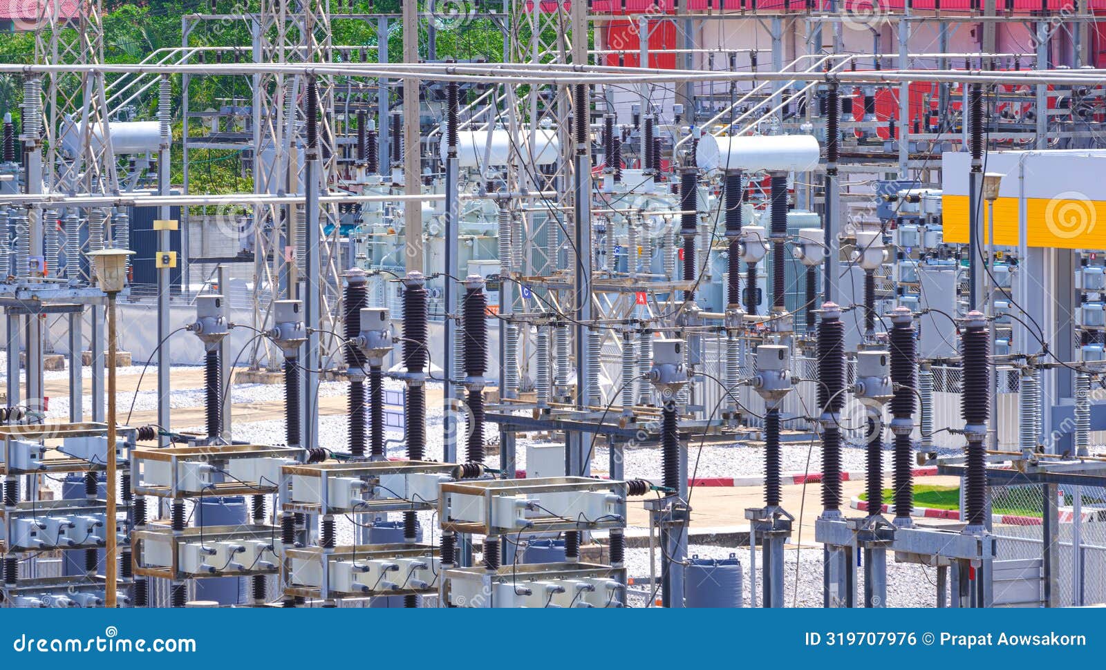 Various Electrical Component and Equipment on Poles Structure of High ... Various Electrical Component and Equipment on Poles Structure of High ...