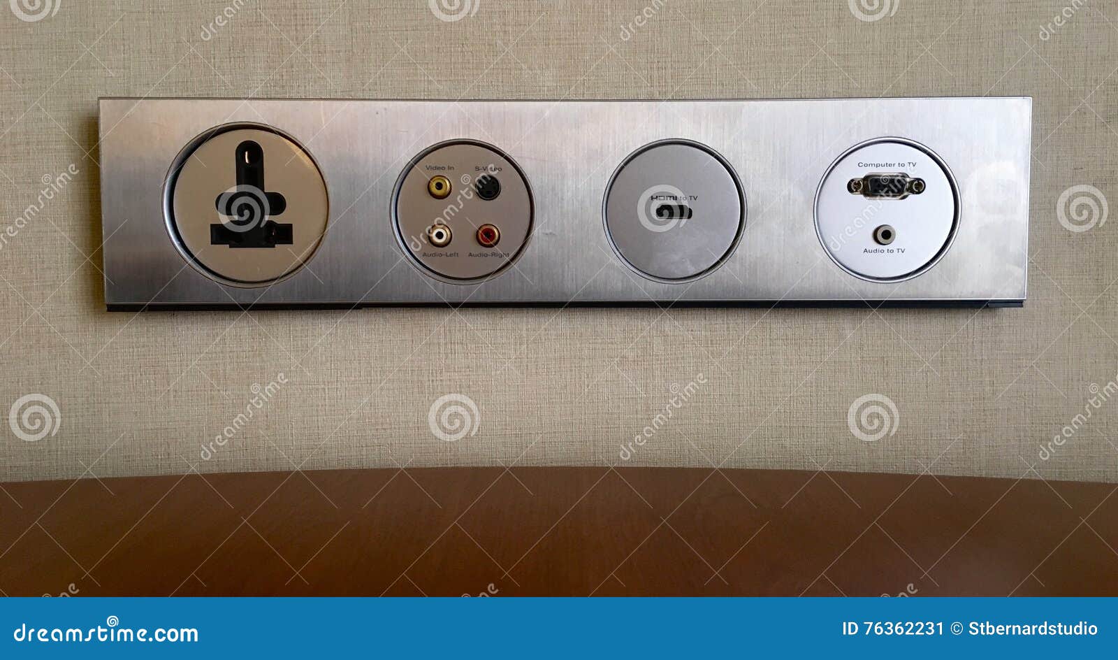 Various Electrical and Electronic Socket Source Stock Image - Image of ...