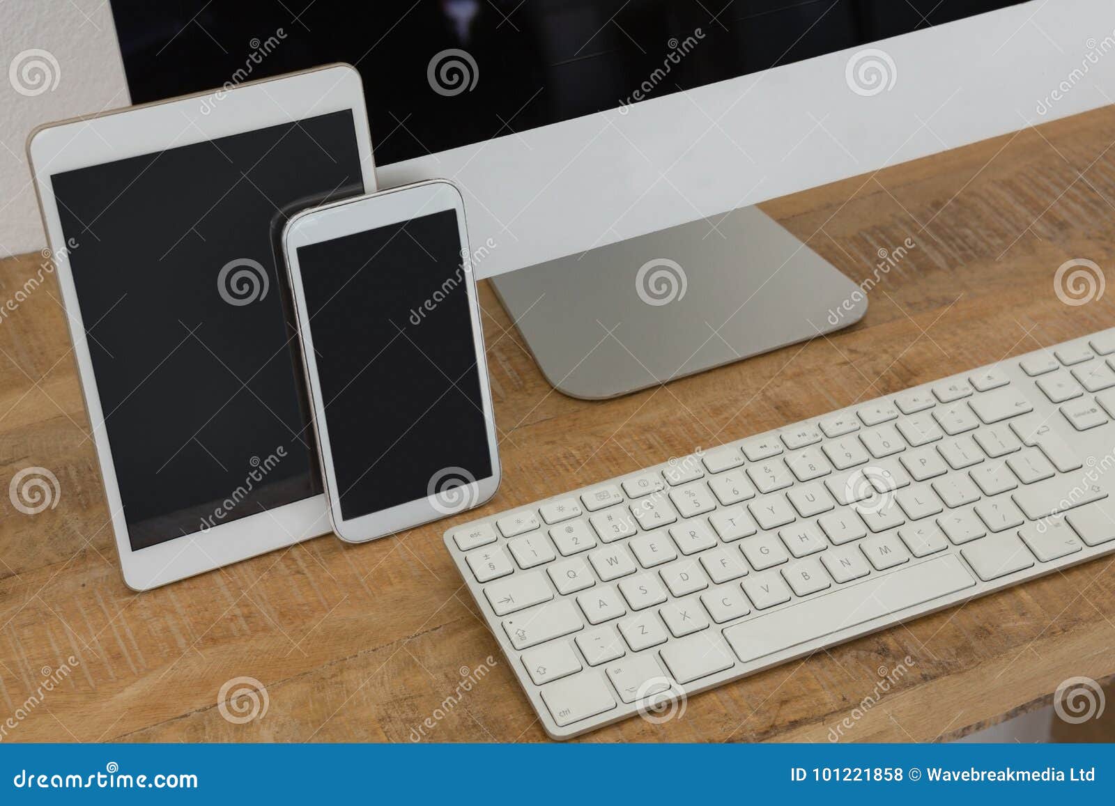 Various Electronic Gadgets on Table Stock Photo - Image of electronic ...