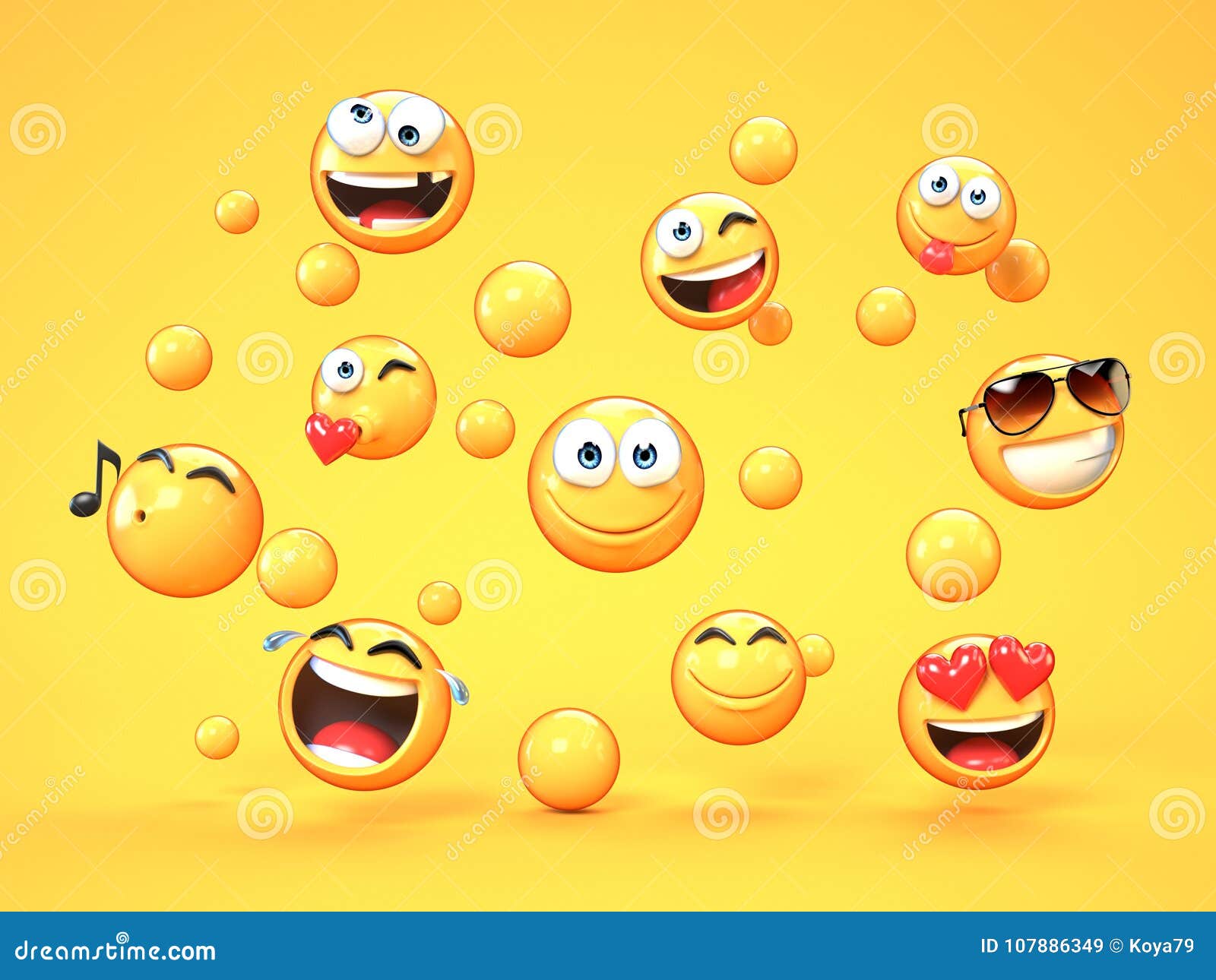 Emojis Yellow Round Face Vector Illustration | CartoonDealer.com #141494996