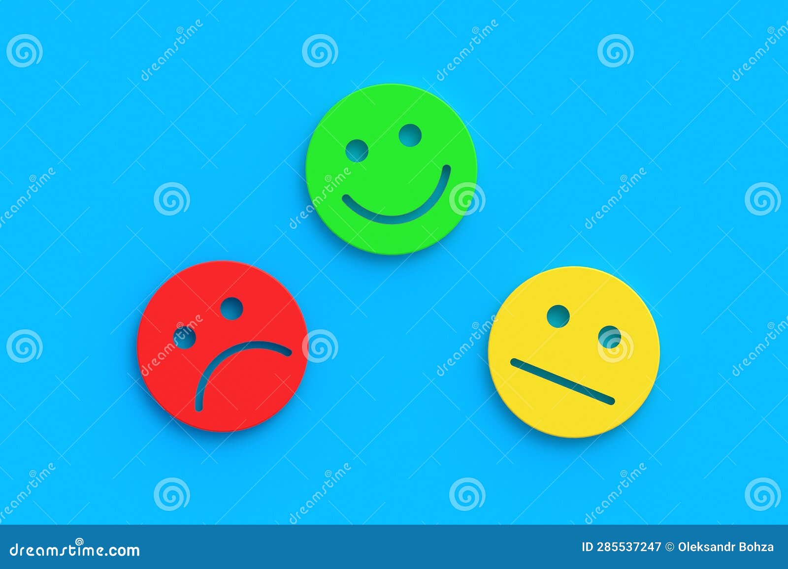 Various Emotion Faces. Mood Expression Concept Stock Illustration ...