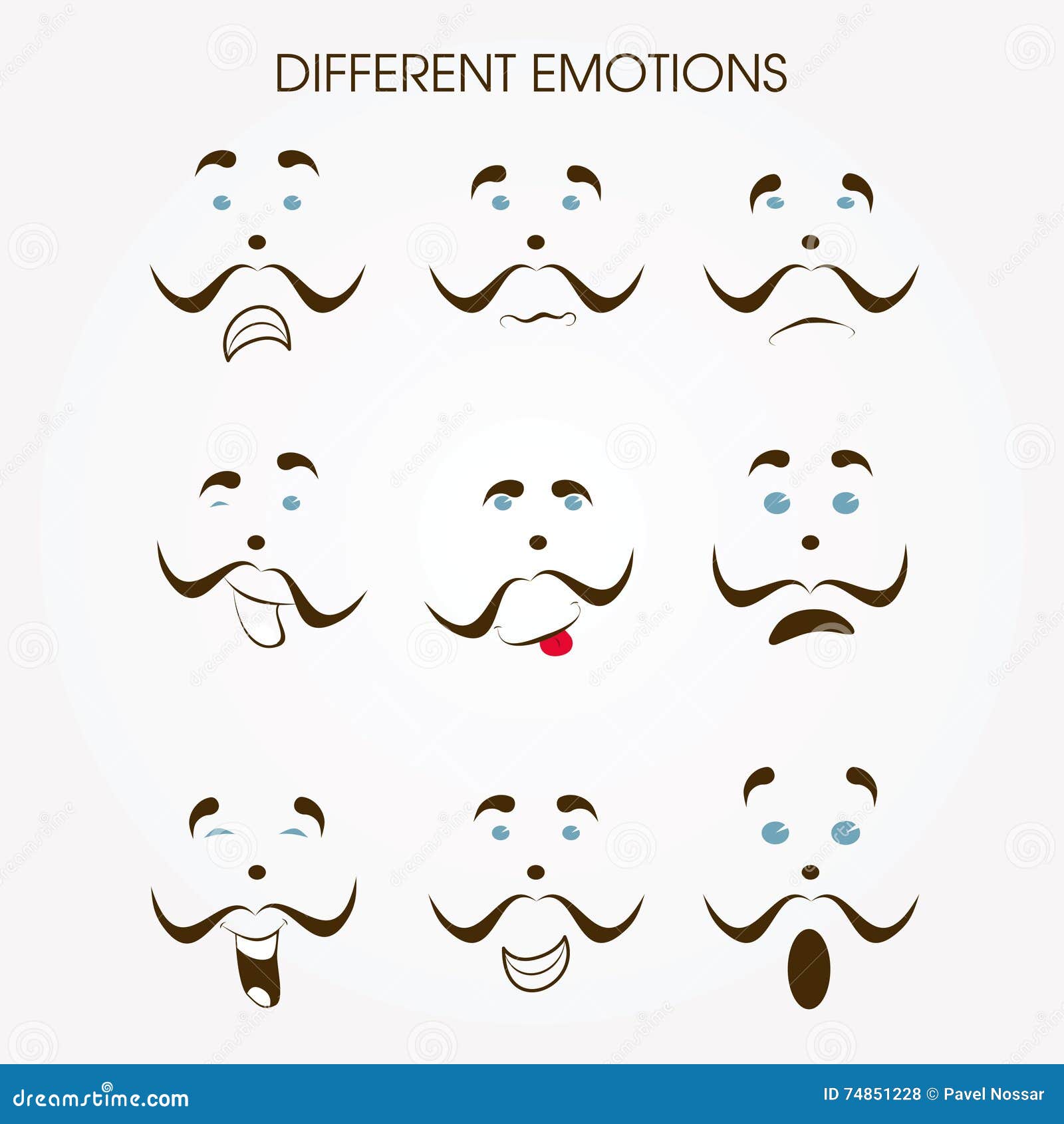 Various emotions icon stock vector. Illustration of happiness - 74851228