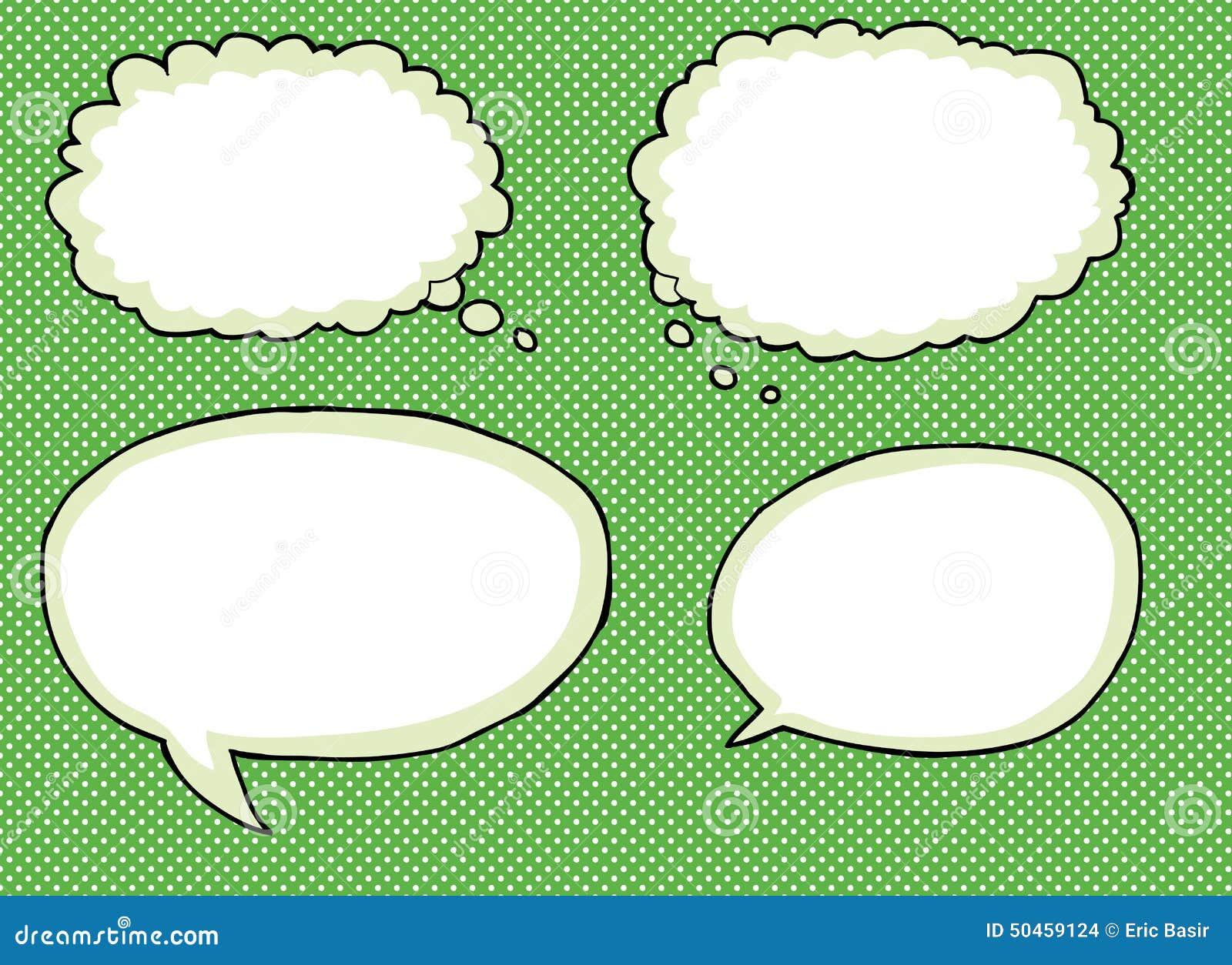 Various Empty Dialog Bubbles Stock Illustration - Illustration of ...