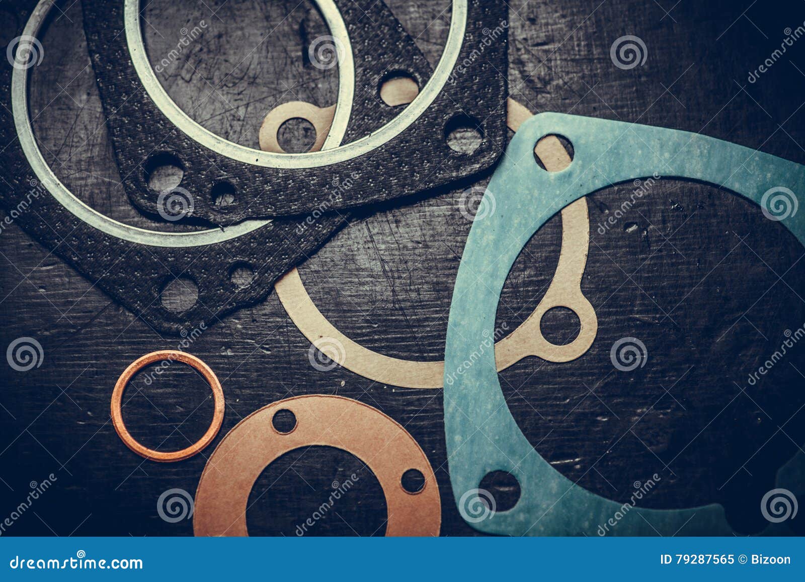 Various engine gaskets stock image. Image of replacement - 79287565