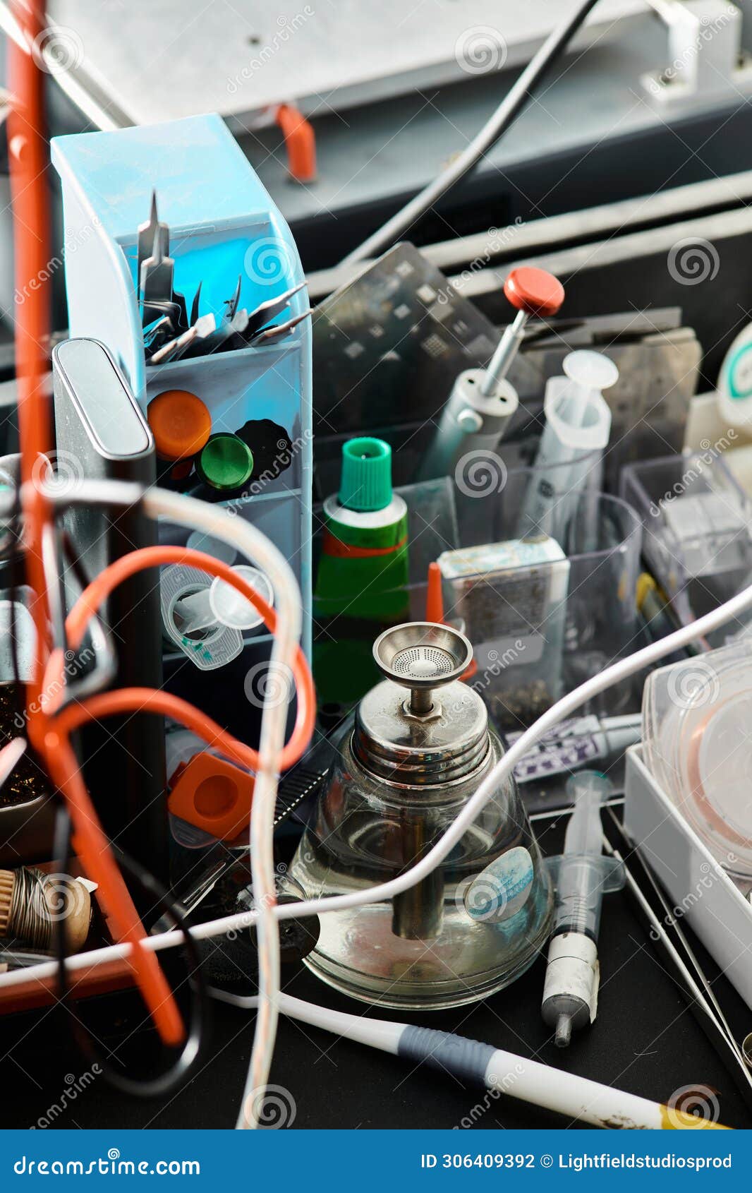 Various Equipment for Testing and Reparation Stock Photo - Image of ...