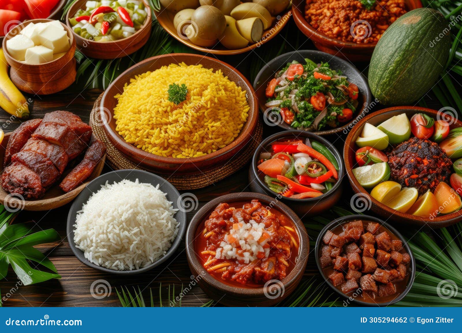 Various Examples of Asian Foods and Ingredients Stock Illustration ...