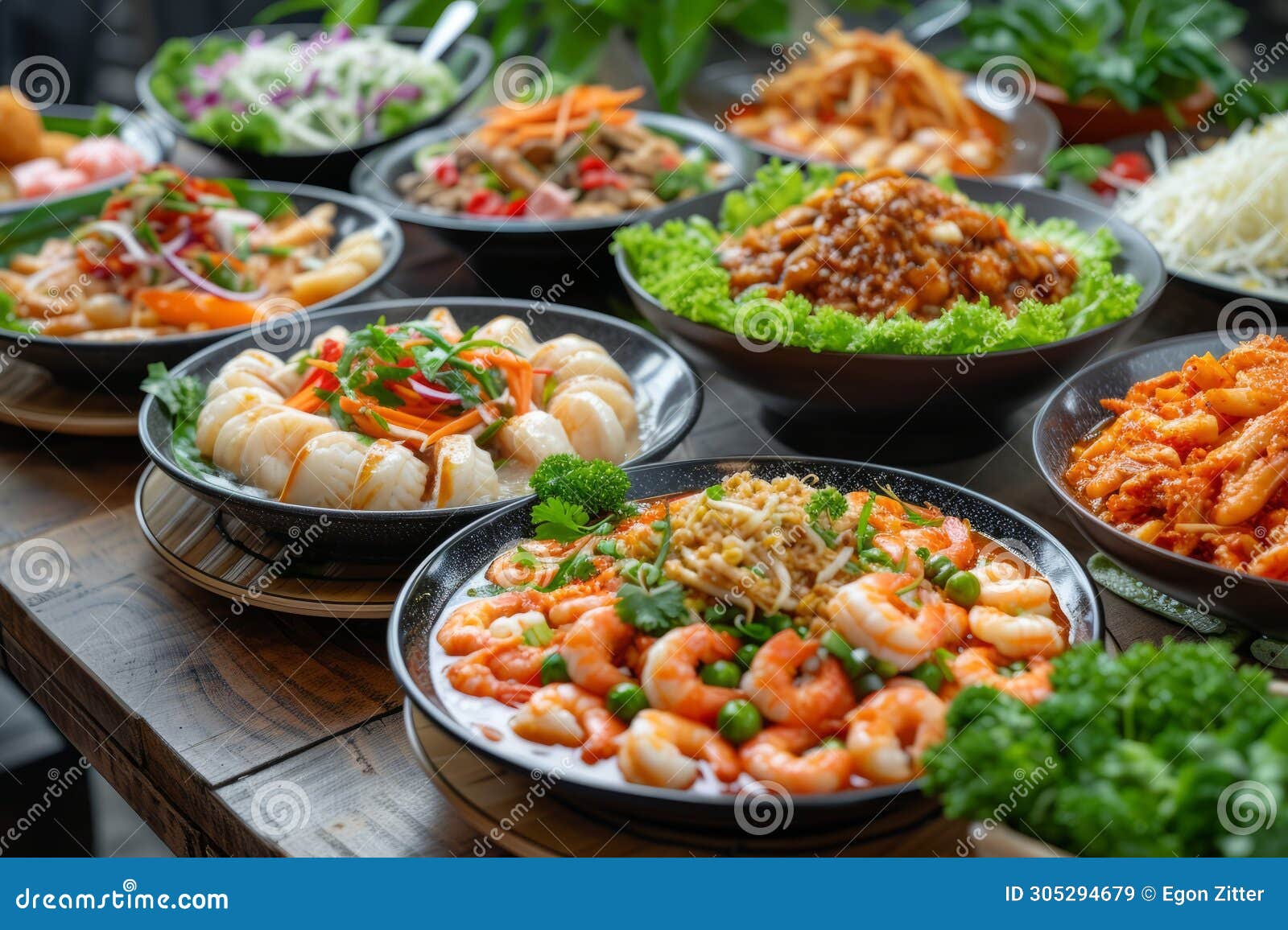 Various Examples of Asian Foods and Ingredients Stock Illustration ...