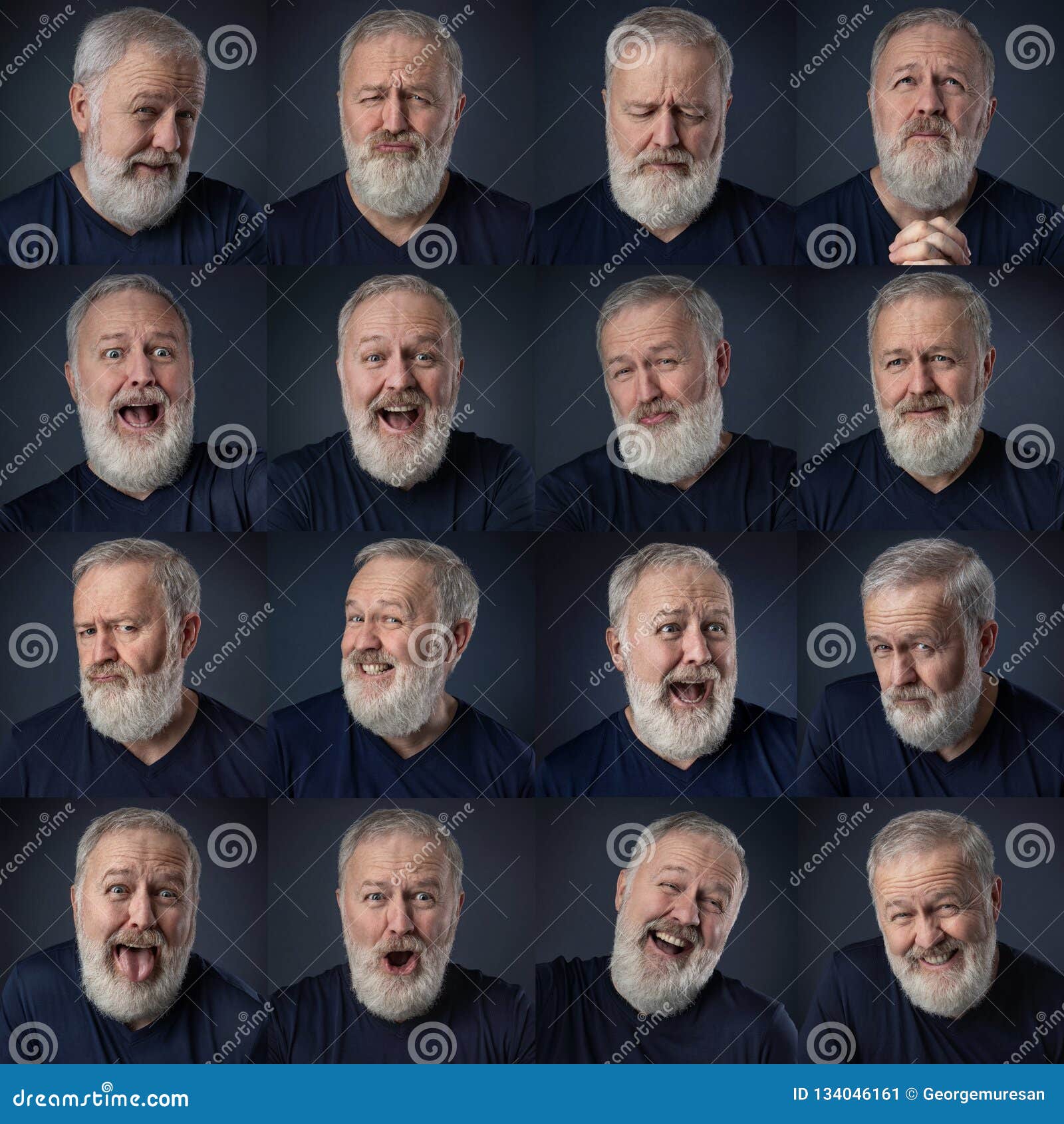 Various, Expression Changes of the Same Face Stock Image - Image of ...