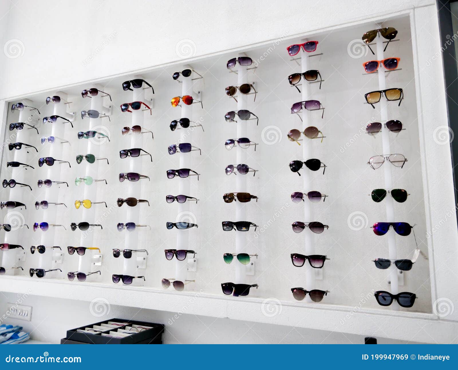 Various Eyeglasses Frames on Display Stock Image - Image of eyeglass ...