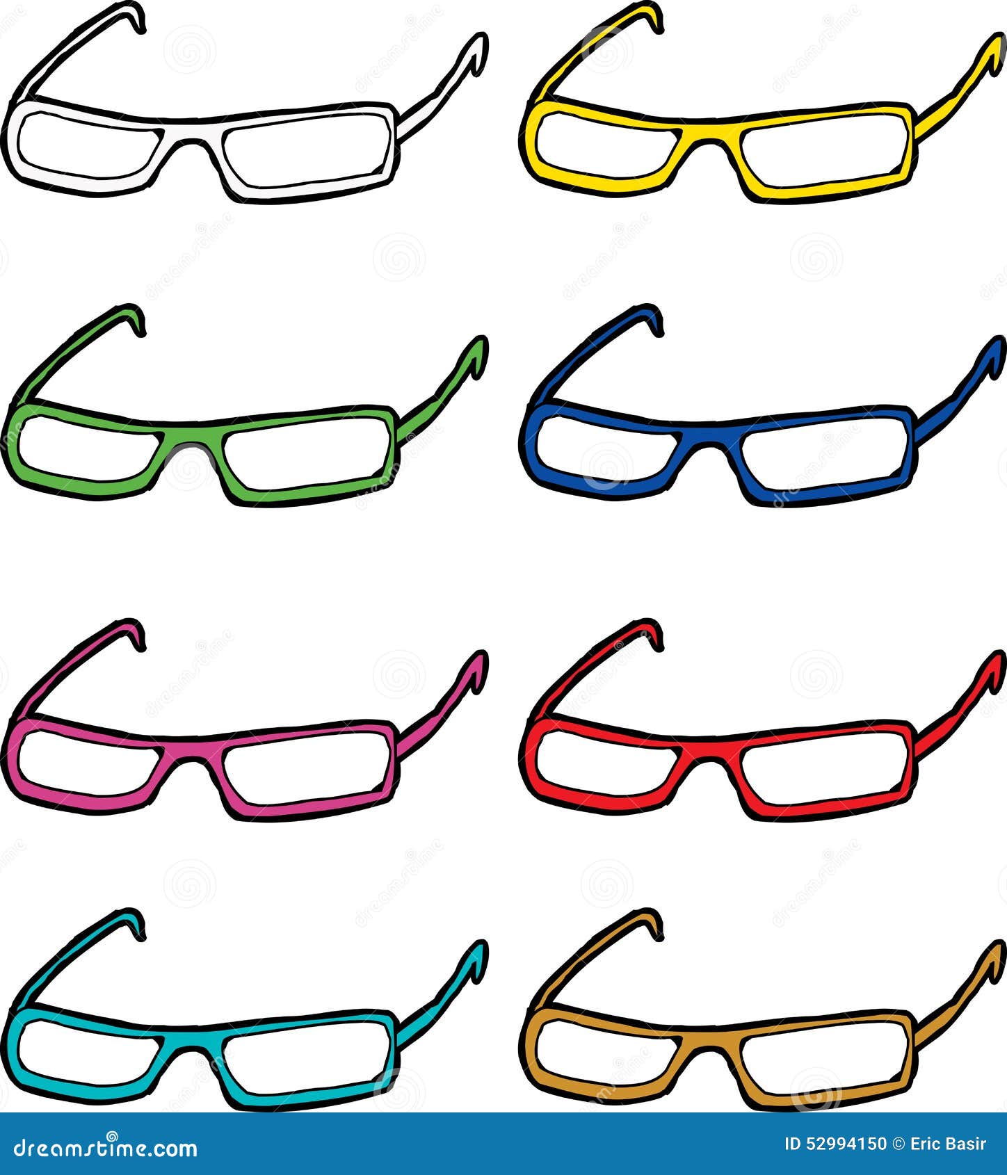 Various Eyelgasses stock illustration. Illustration of green - 52994150