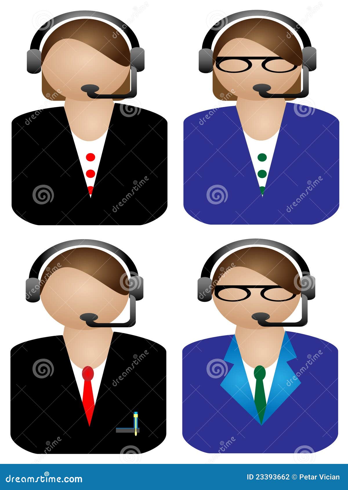 Call Operator Vector | CartoonDealer.com #18380838