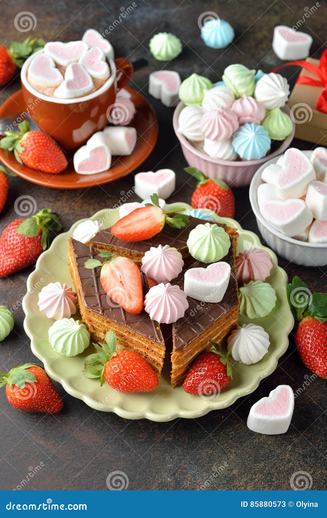 Various festive sweets stock image. Image of decorated - 85880573