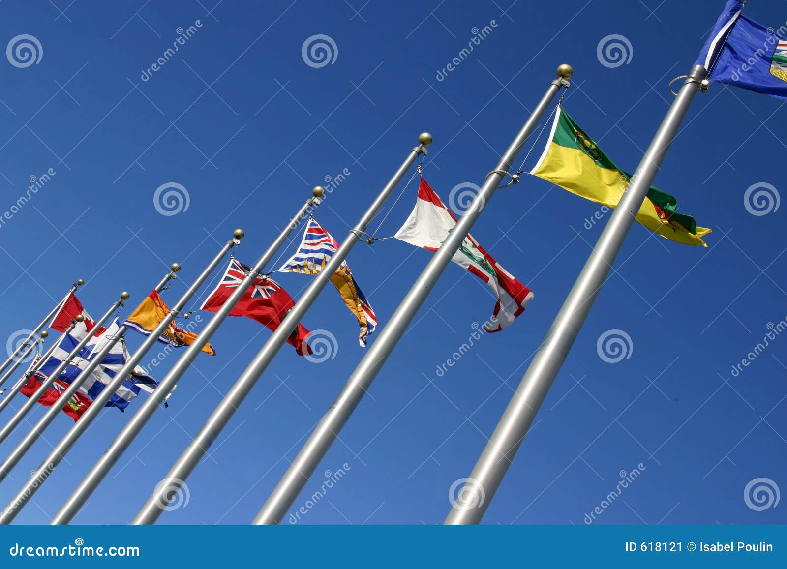 Various flags stock image. Image of blue, flags, flying - 618121