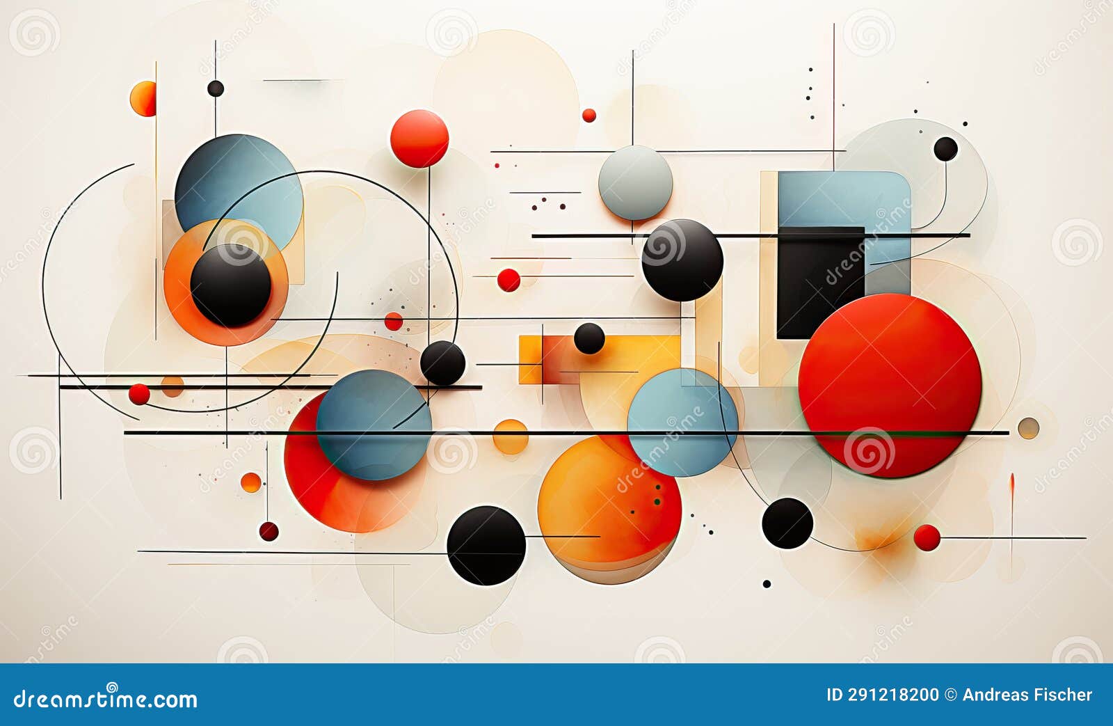 Various Flat Geometric Shapes on a White Background. Stock Photo ...