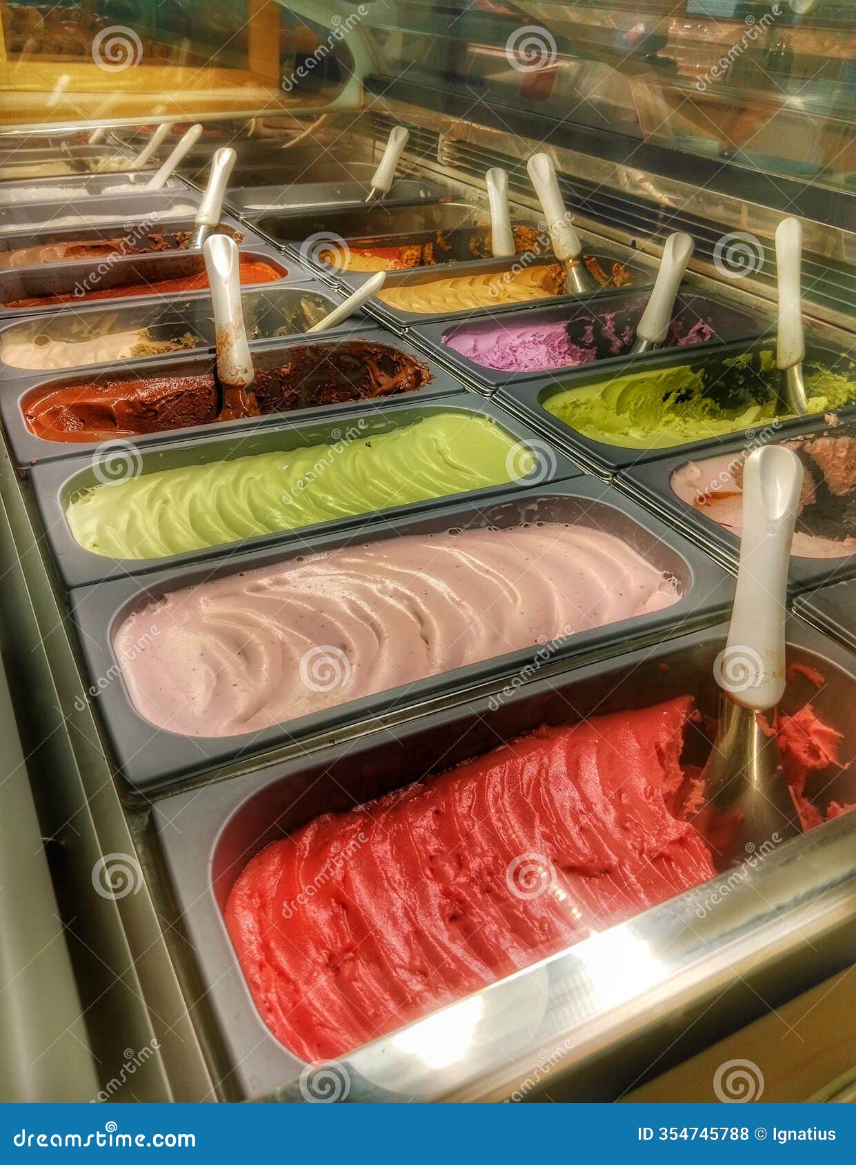 Vanila Flavour Gelato - Full Frame Detail. Close Up Of A Beige Surface ...