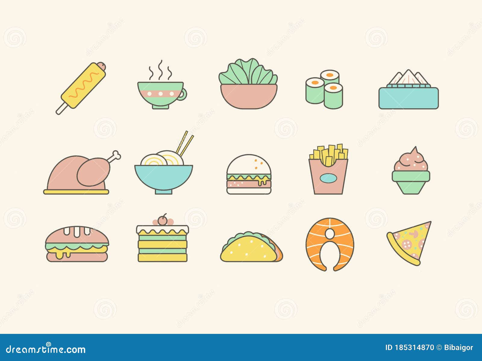 Various Food and Meals. Fastfood, Desserts. Minimalistic Icons, Logos ... Various Food and Meals. Fastfood, Desserts. Minimalistic Icons, Logos ...