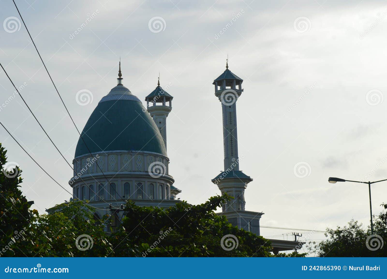 Various Forms of Domes and Minarets of Mosques in Lombok Stock Photo ...