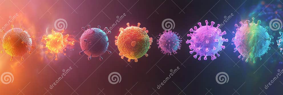Visual Progression of Virus Forms Showcasing Their Complexity and ...