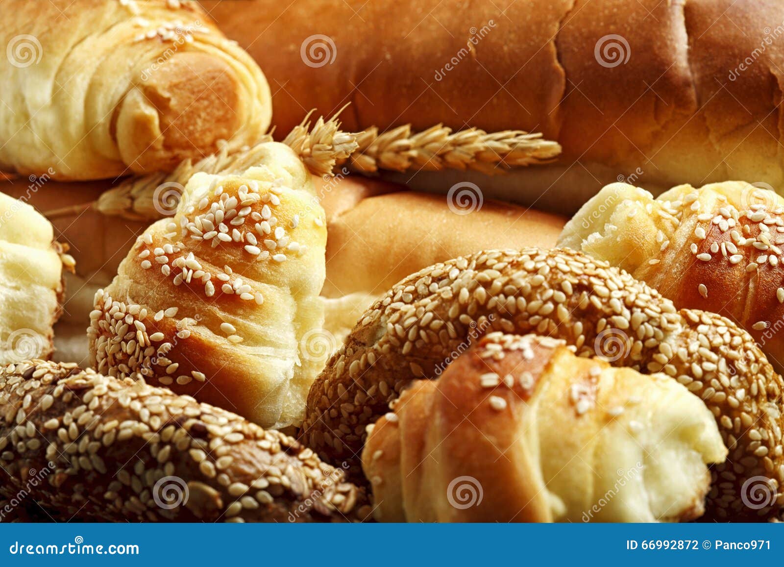 Various Fresh Bakery Products Stock Photo - Image of lifestyle, loaf ...
