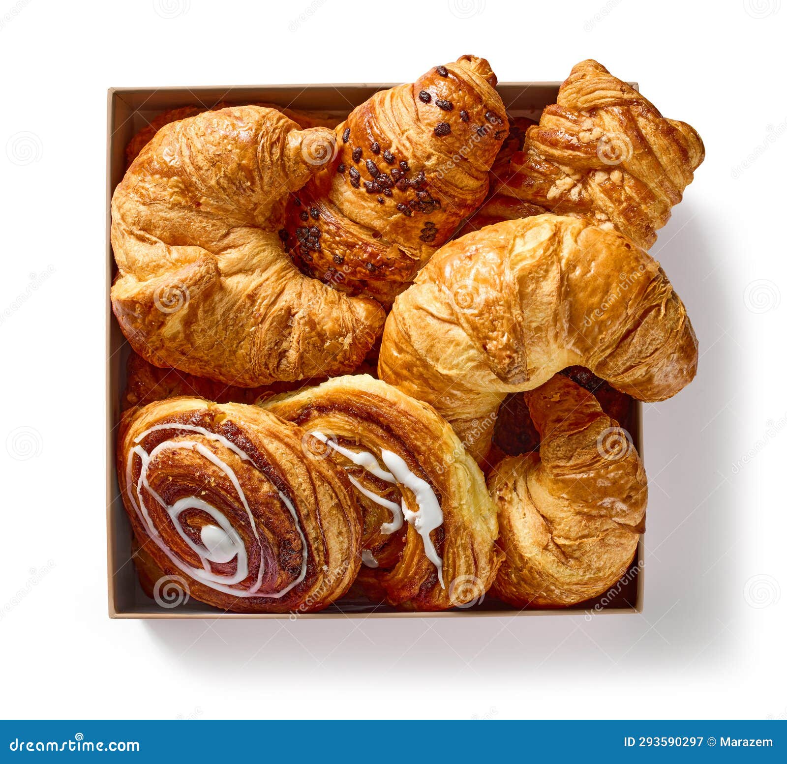 Various Freshly Baked Pastries Stock Image - Image of fresh, dessert ...