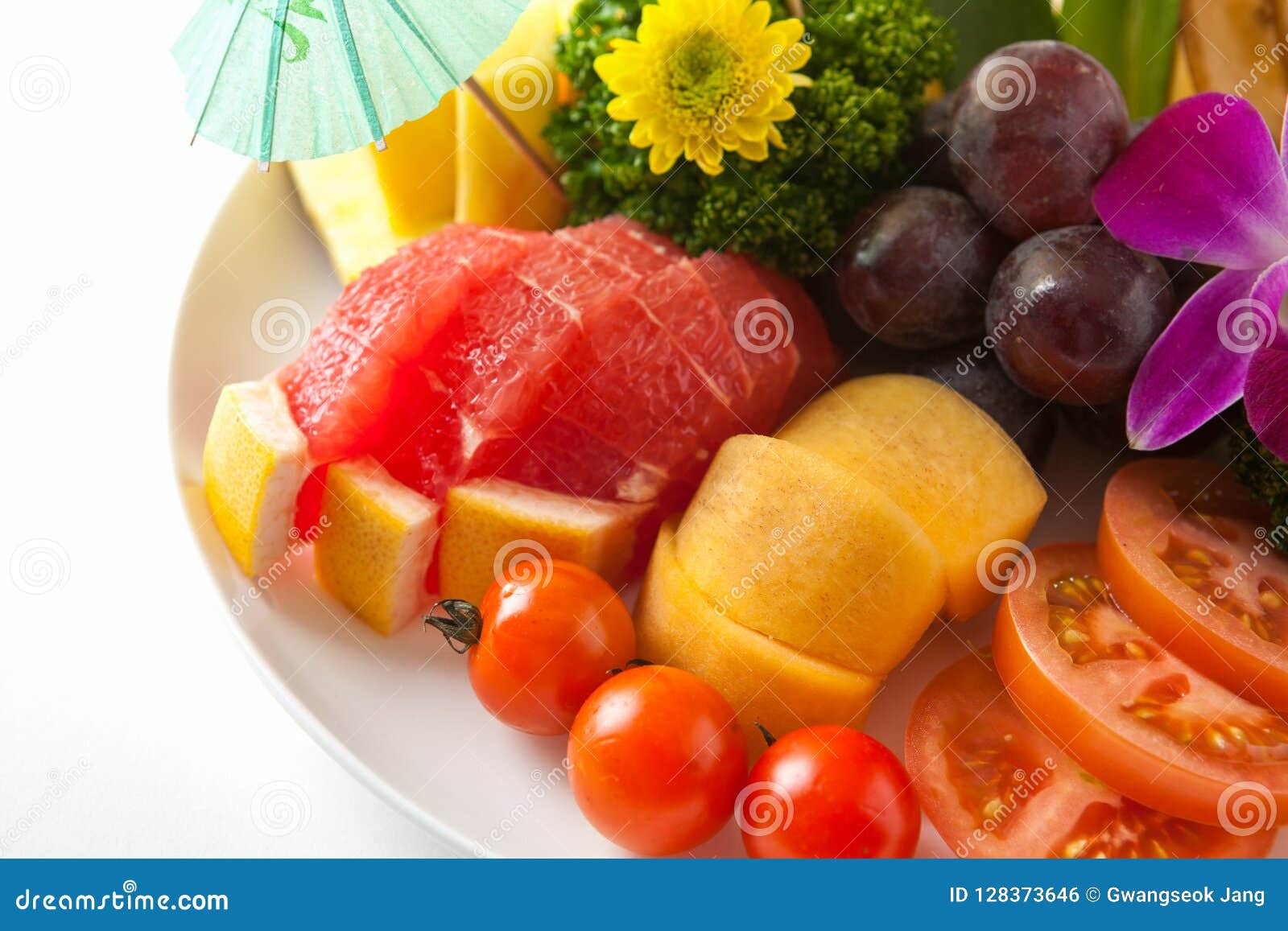 Various fruit snack stock photo. Image of green, ingredient - 128373646