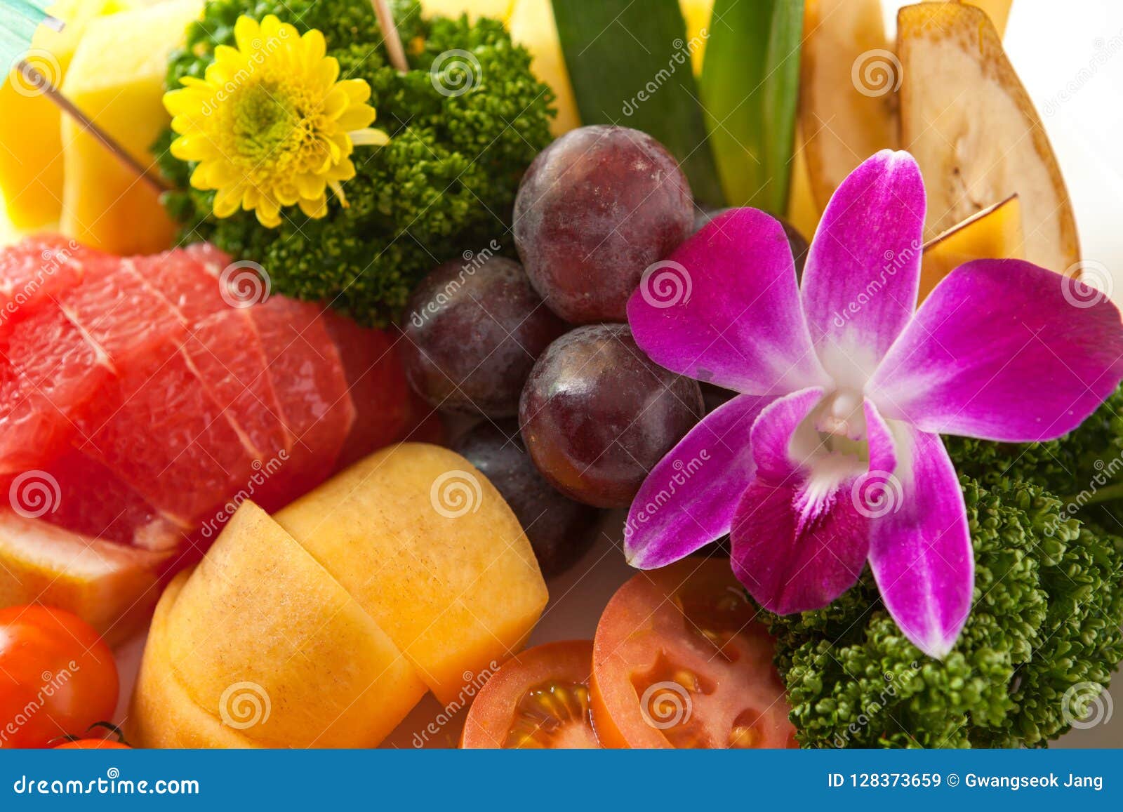 Various fruit snack stock image. Image of gourmet, healthy - 128373659